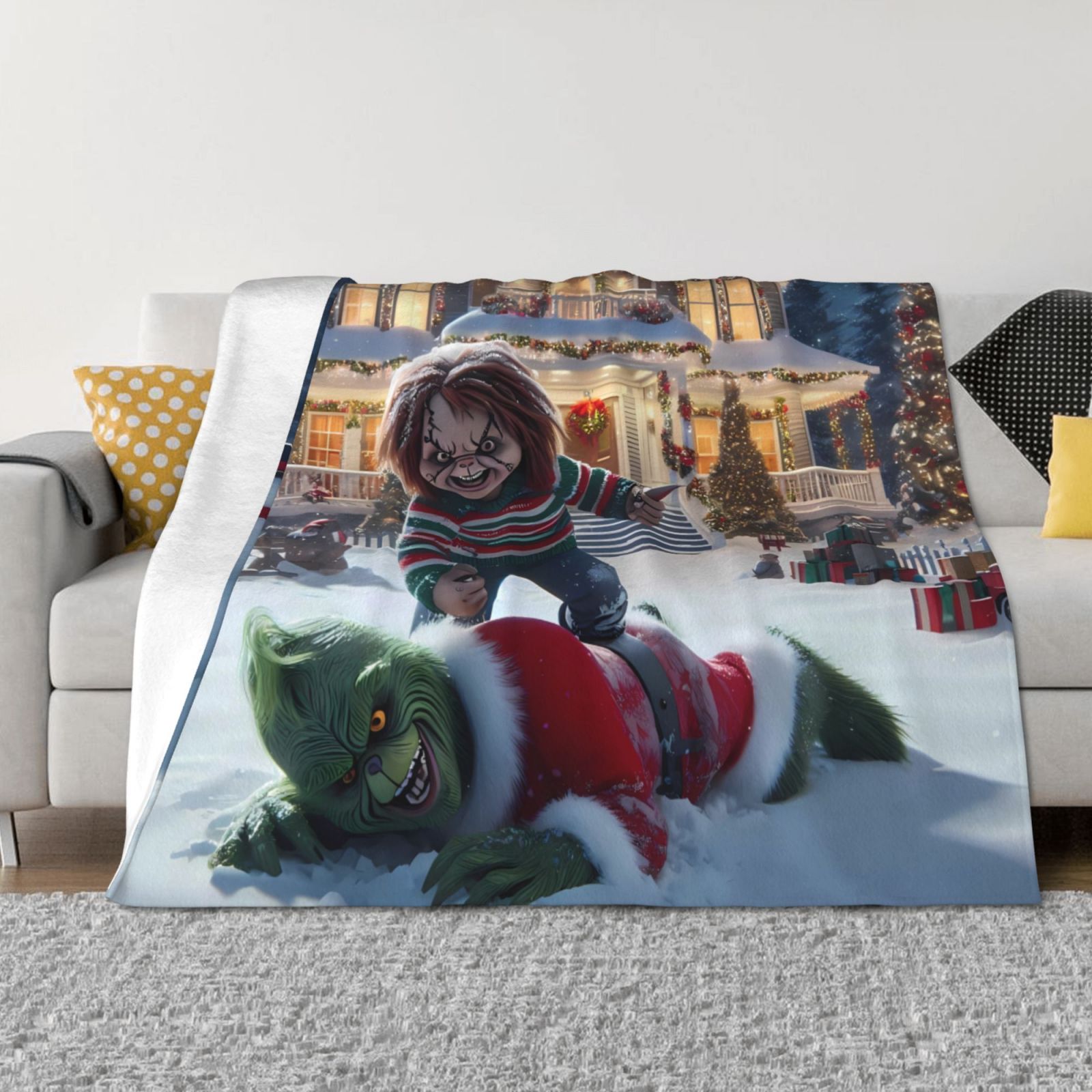 Saiise Chucky Bn Throw Blanket 80"x60" ,Soft Lightweight Cozy All ...