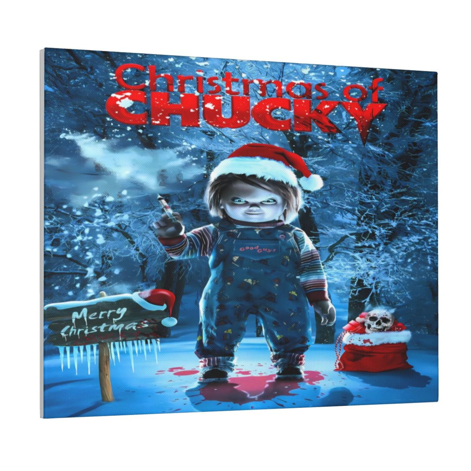 Saiise Chucky Frameless Canvas Wall Art - Abstract Modern Artwork for ...
