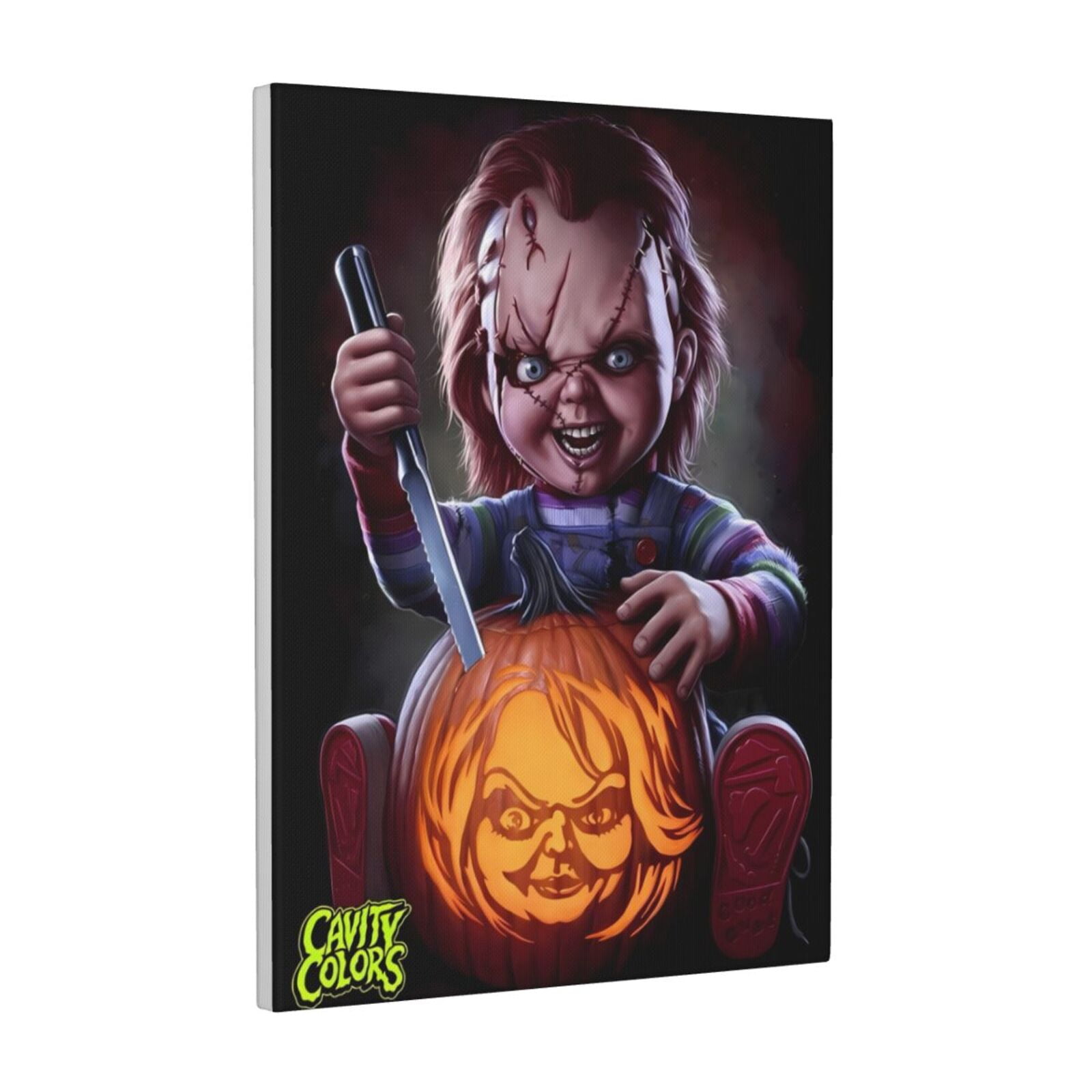 Saiise Chucky Frameless Canvas Wall Art - Contemporary Abstract Artwork ...