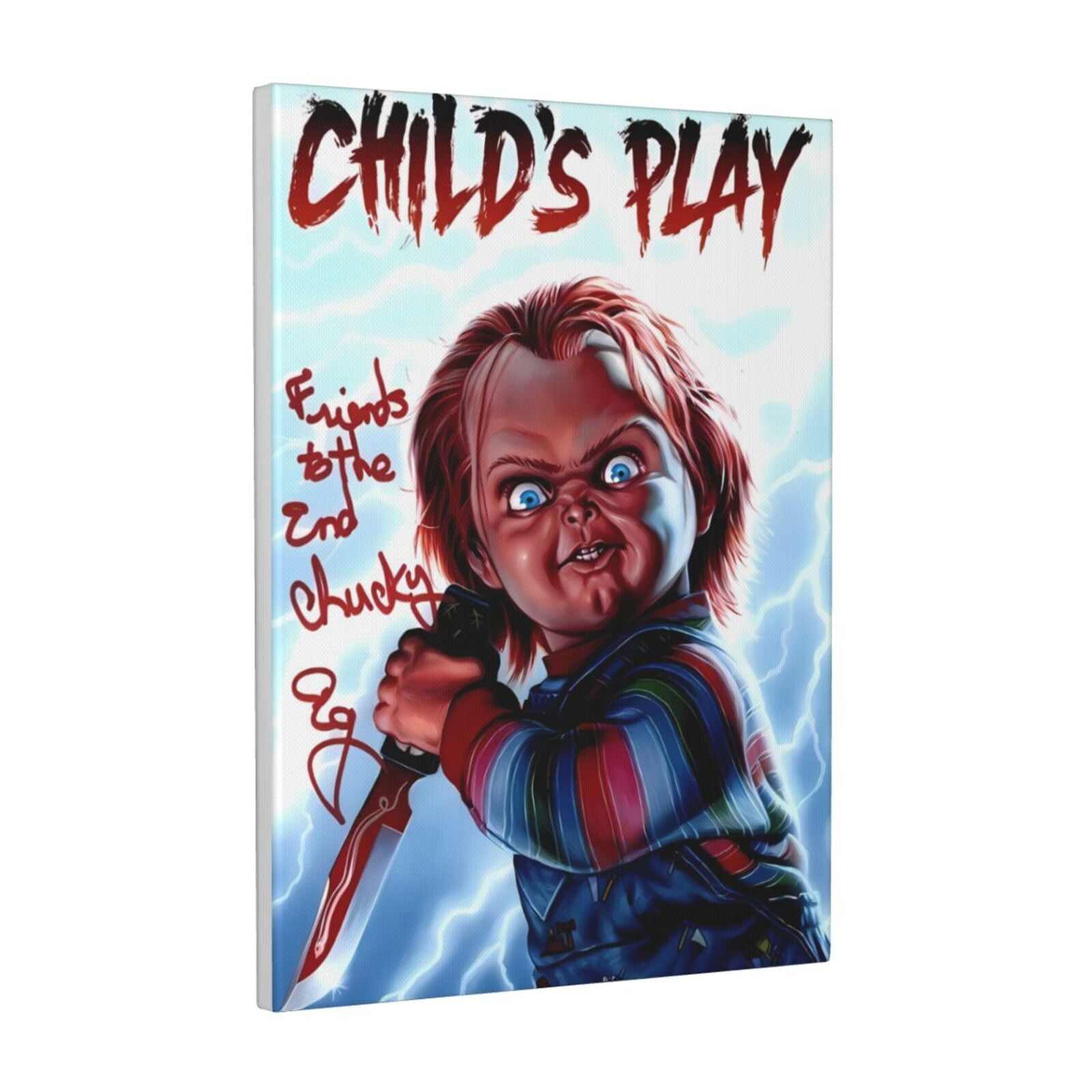 Saiise Chucky Frameless Canvas Wall Art - Contemporary Abstract Artwork ...
