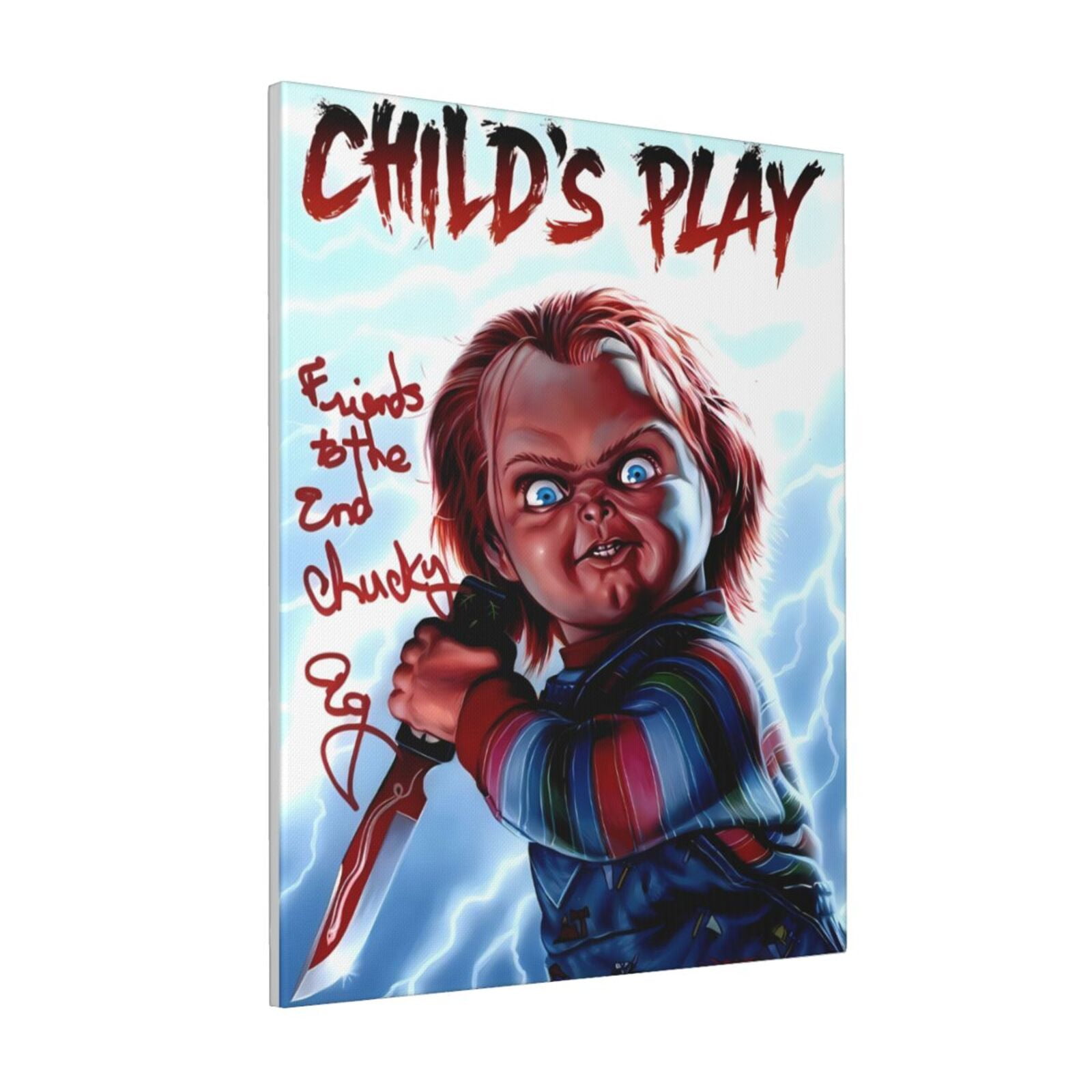 Saiise Chucky Frameless Wall Art for Home Decor,Modern Abstract Canvas ...