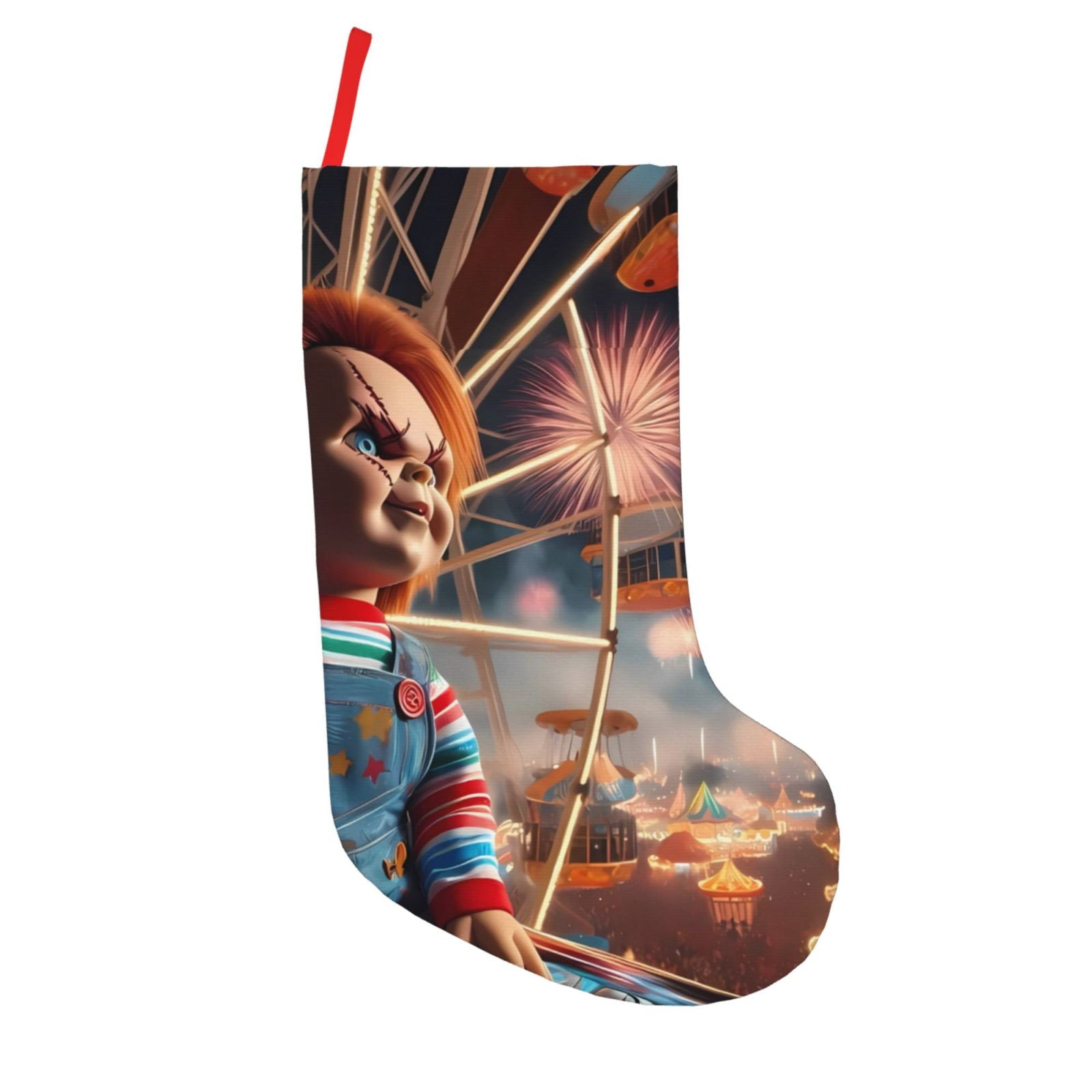 Saiise Chucky Print 18 Inches Christmas Stockings,Large Stockings for ...