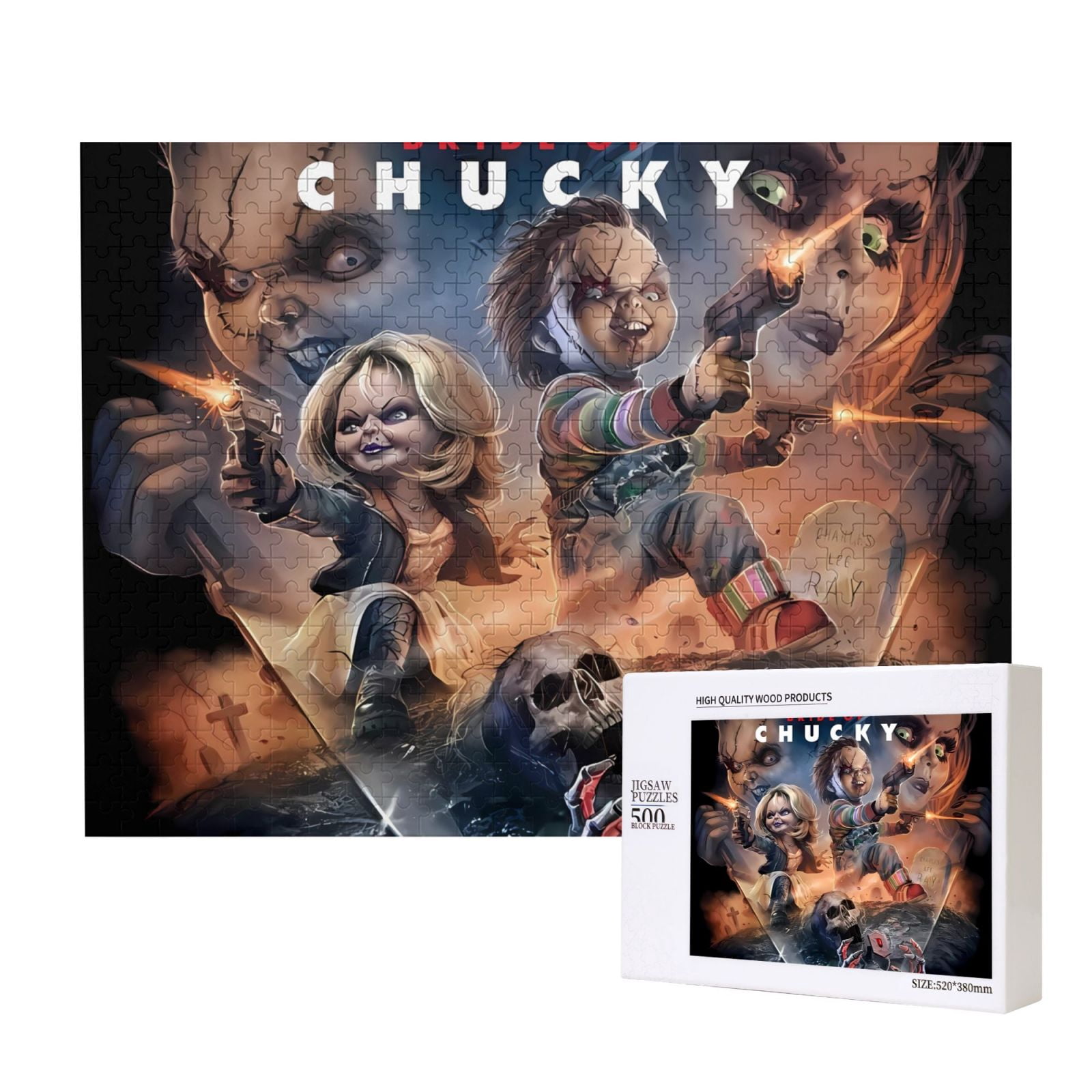 Saiise Chucky Print 500 Jigsaw Puzzle for Adults and Family,Impossible ...