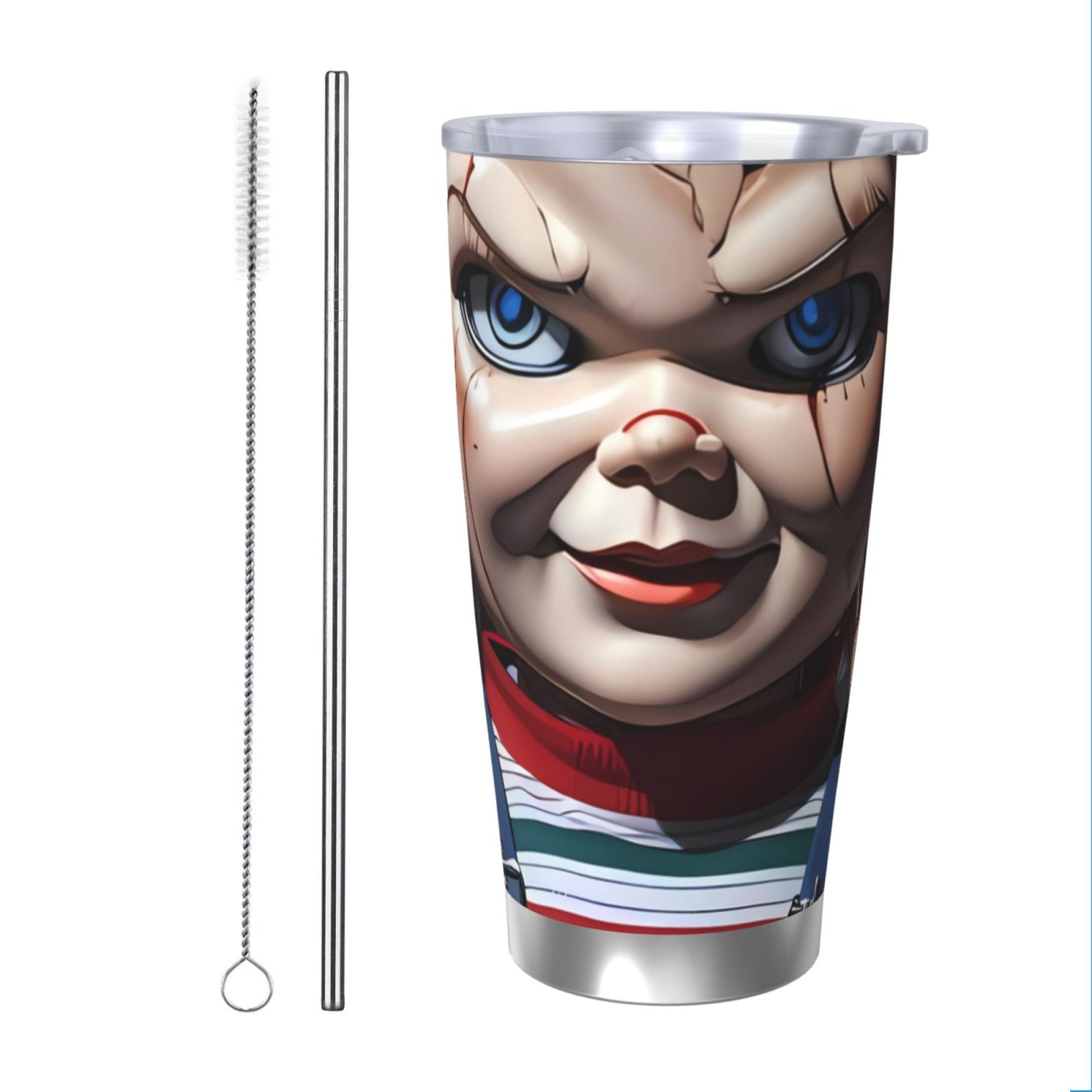 Saiise Chucky Print Tumbler 20 Oz Stainless Steel Vacuum Insulated with ...