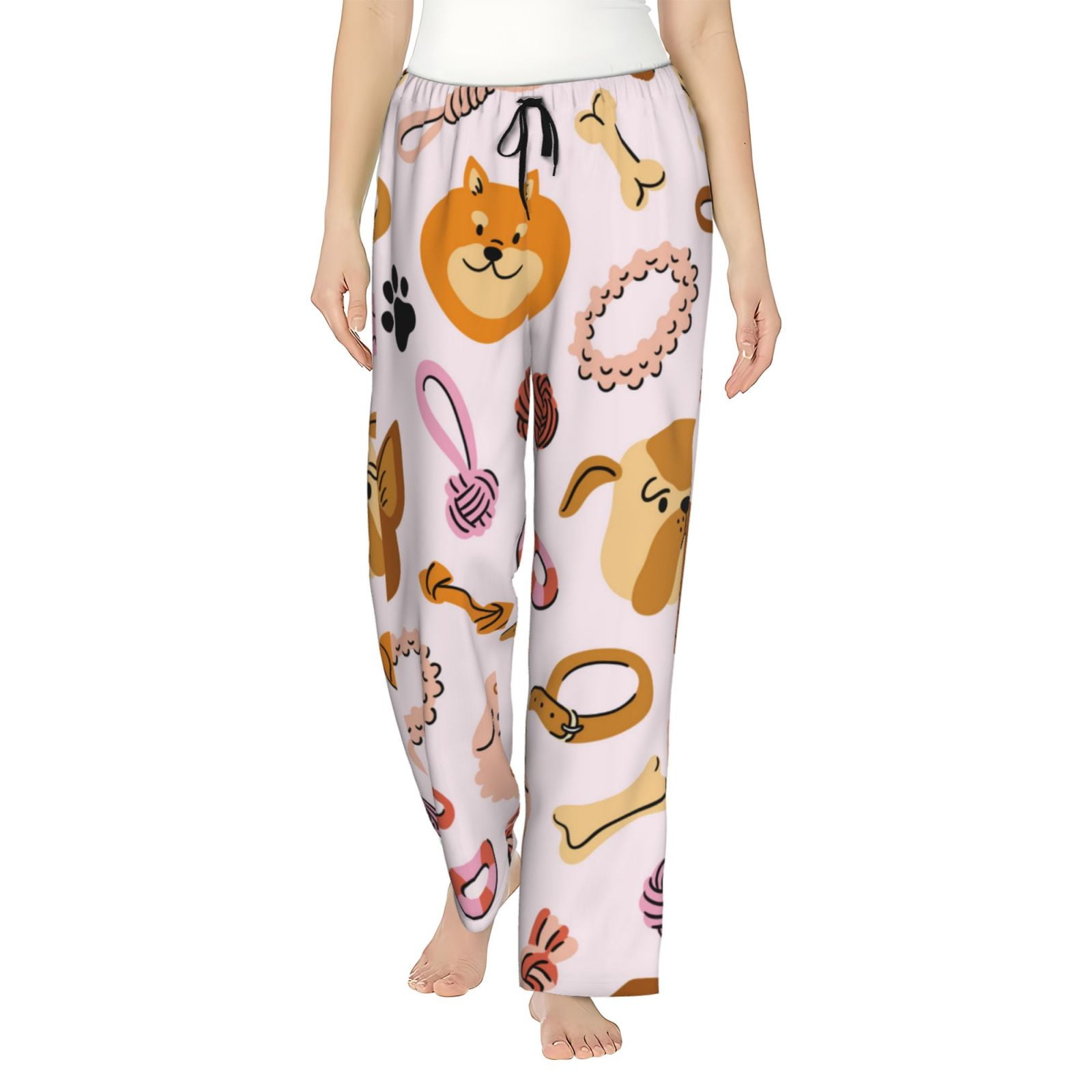 Saiise Cute Dog Womens Pajama Pants Stretch Comfy Lounge Pants ...