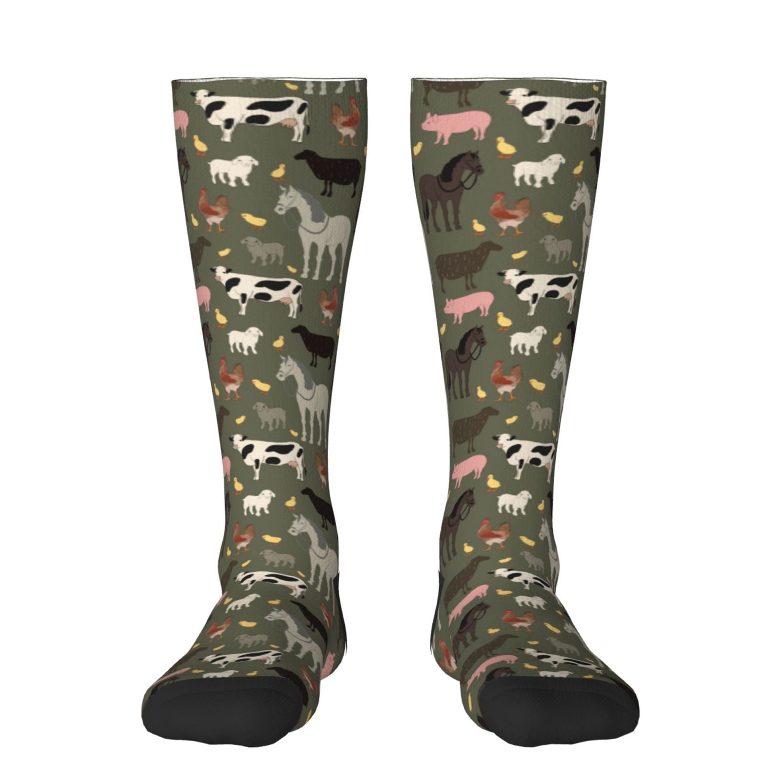 Saiise Farm Animals Funny Socks Men Women Boys Kids Adults Novelty ...