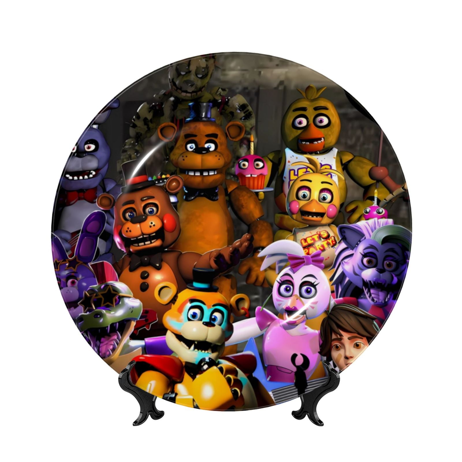 Saiise Five Nights At Freddy'S Print Bone China Decorative Plate ...