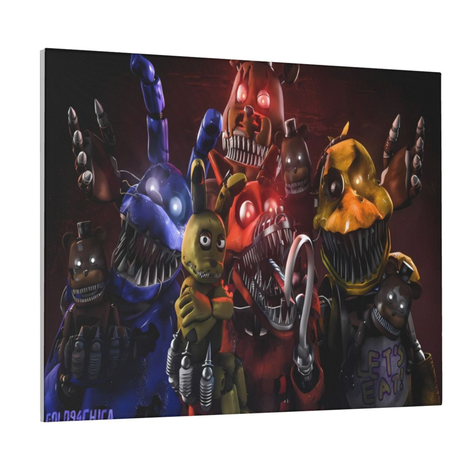 Saiise Five Nights At Freddy'S Frameless Canvas Wall Art - Abstract ...