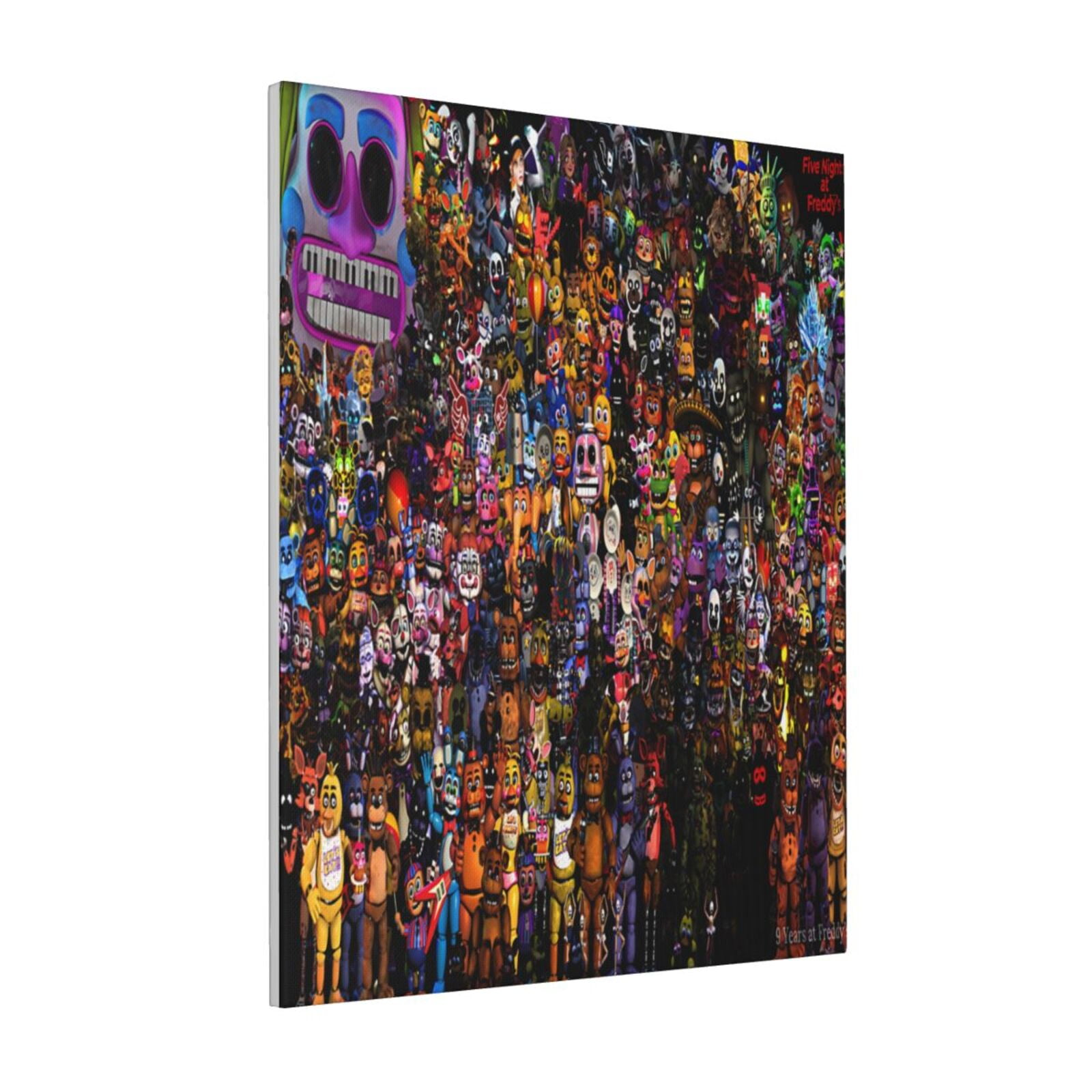 Saiise Five Nights At Freddy'S Frameless Wall Art for Home Decor,Modern ...
