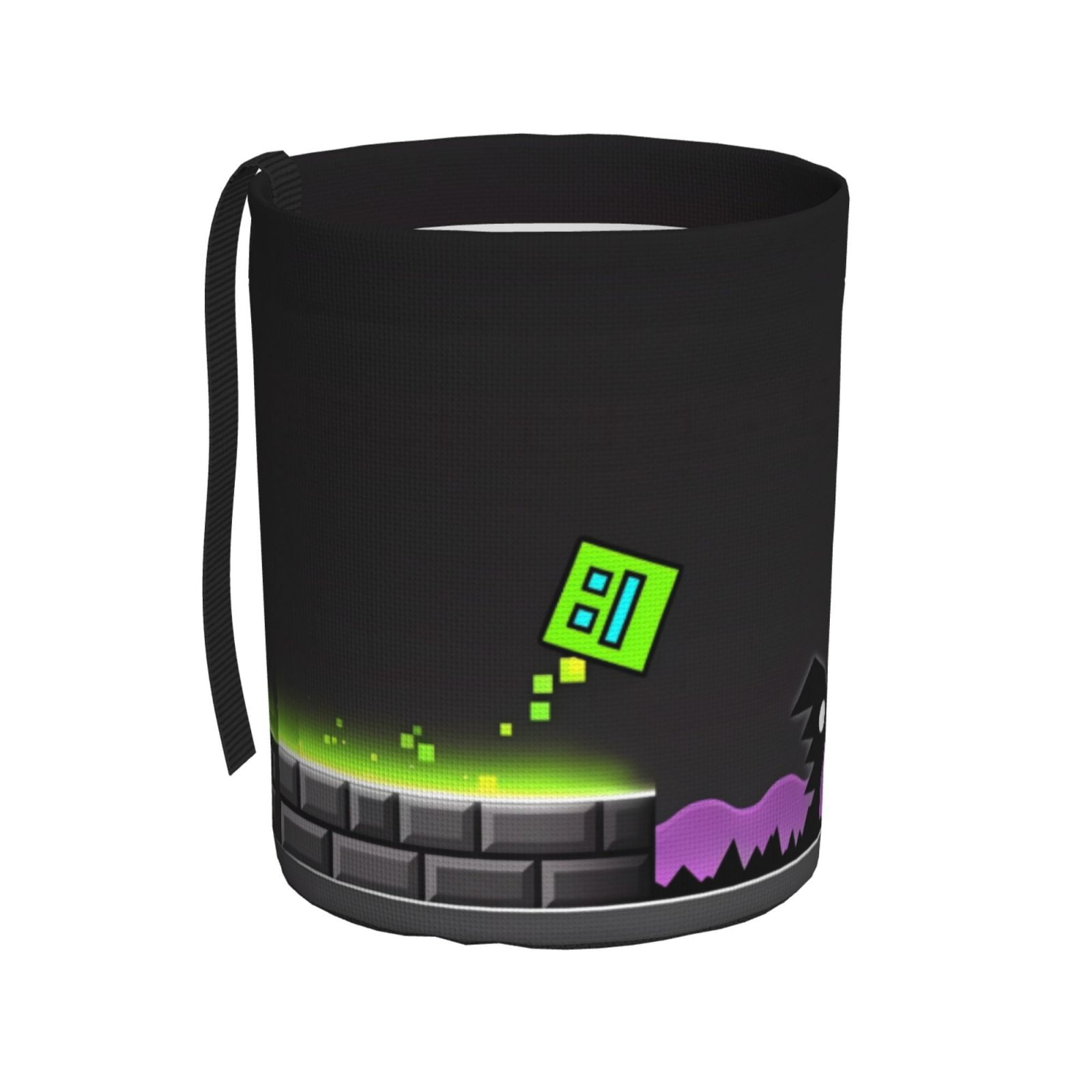 Saiise Geometry Dash Print Car Trash Can Bin for Back Seat Leak Proof ...