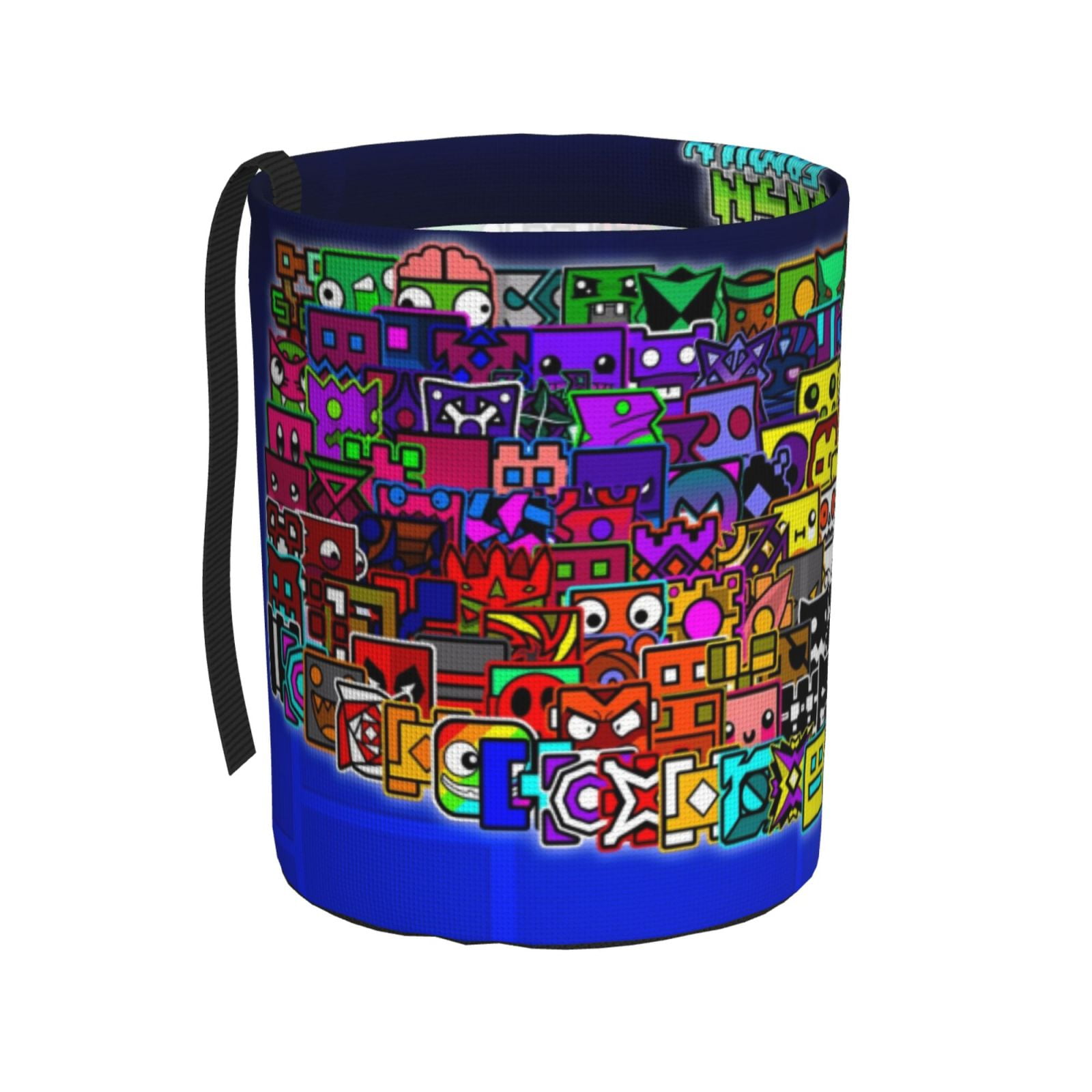 Saiise Geometry Dash Print Car Trash Can Bin for Back Seat Leak Proof ...