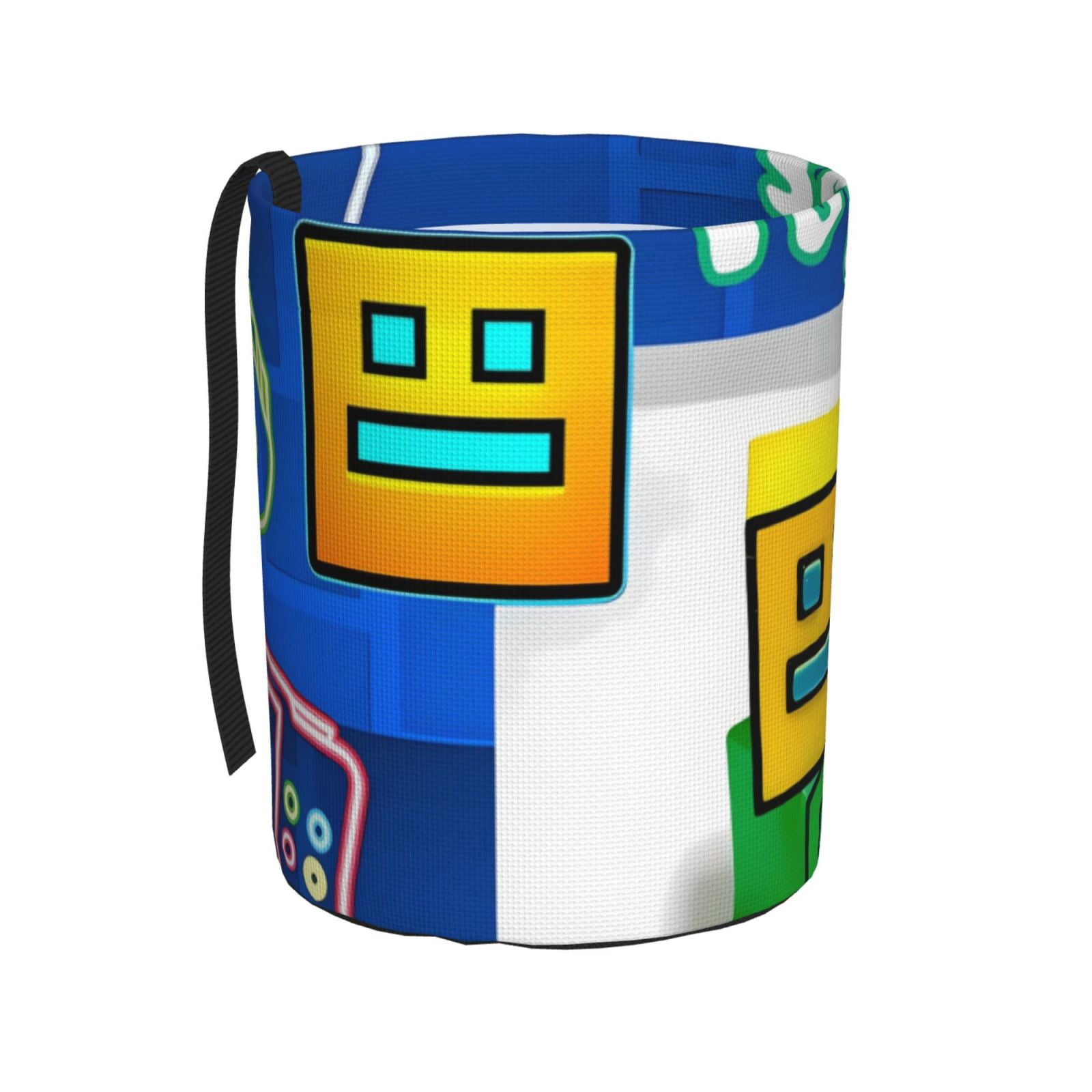 Saiise Geometry Dash Print Car Trash Can Bin for Back Seat Leak Proof ...