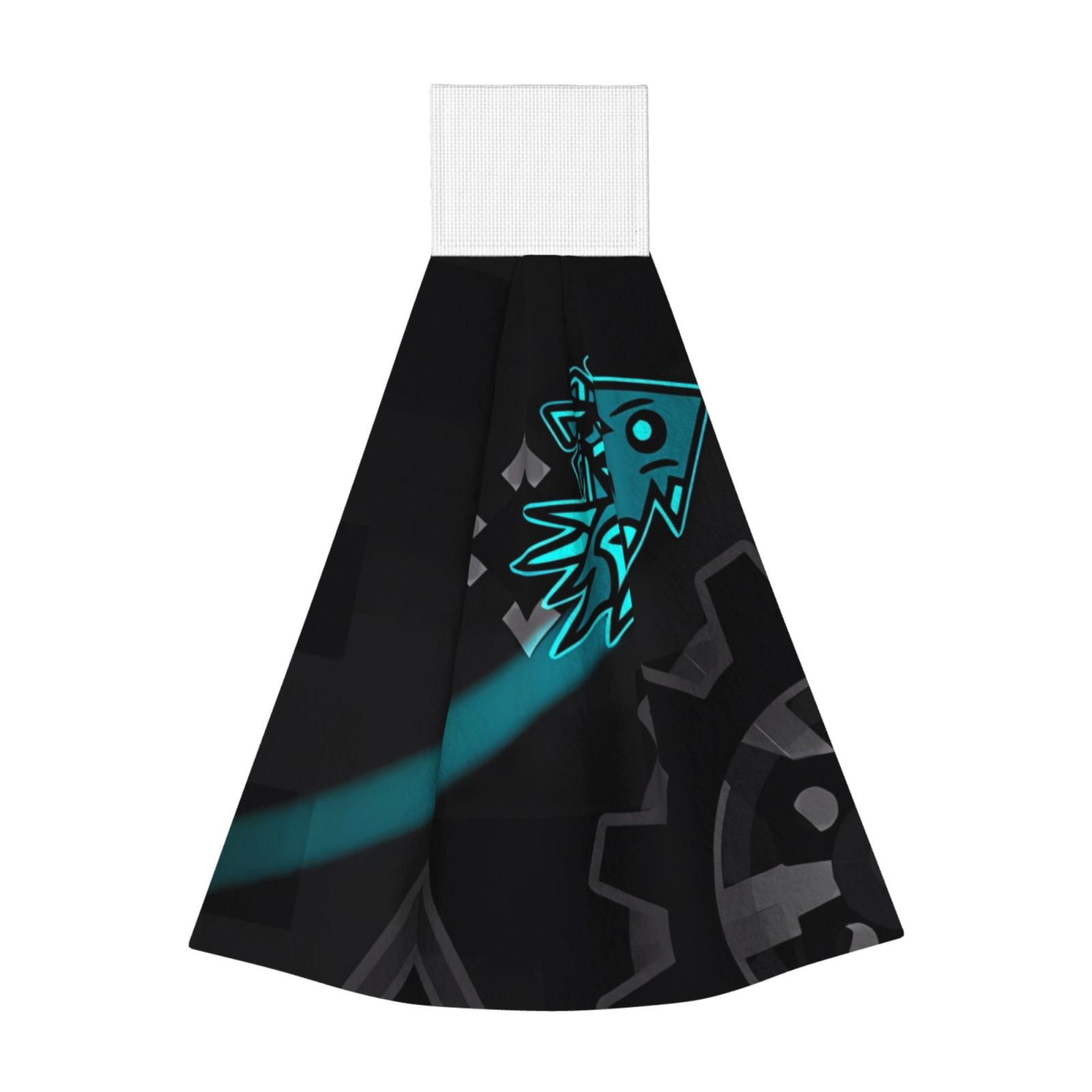 Saiise Geometry Dash Print Hanging Kitchen Towels Hand Towel Loop Dish ...