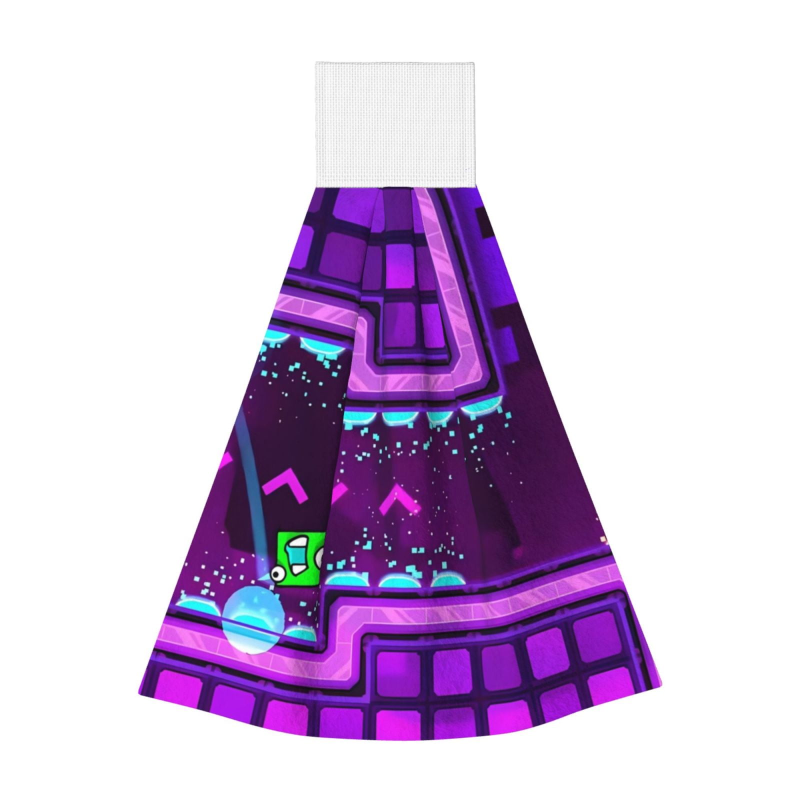 Saiise Geometry Dash Print Hanging Kitchen Towels Hand Towel Loop Dish ...