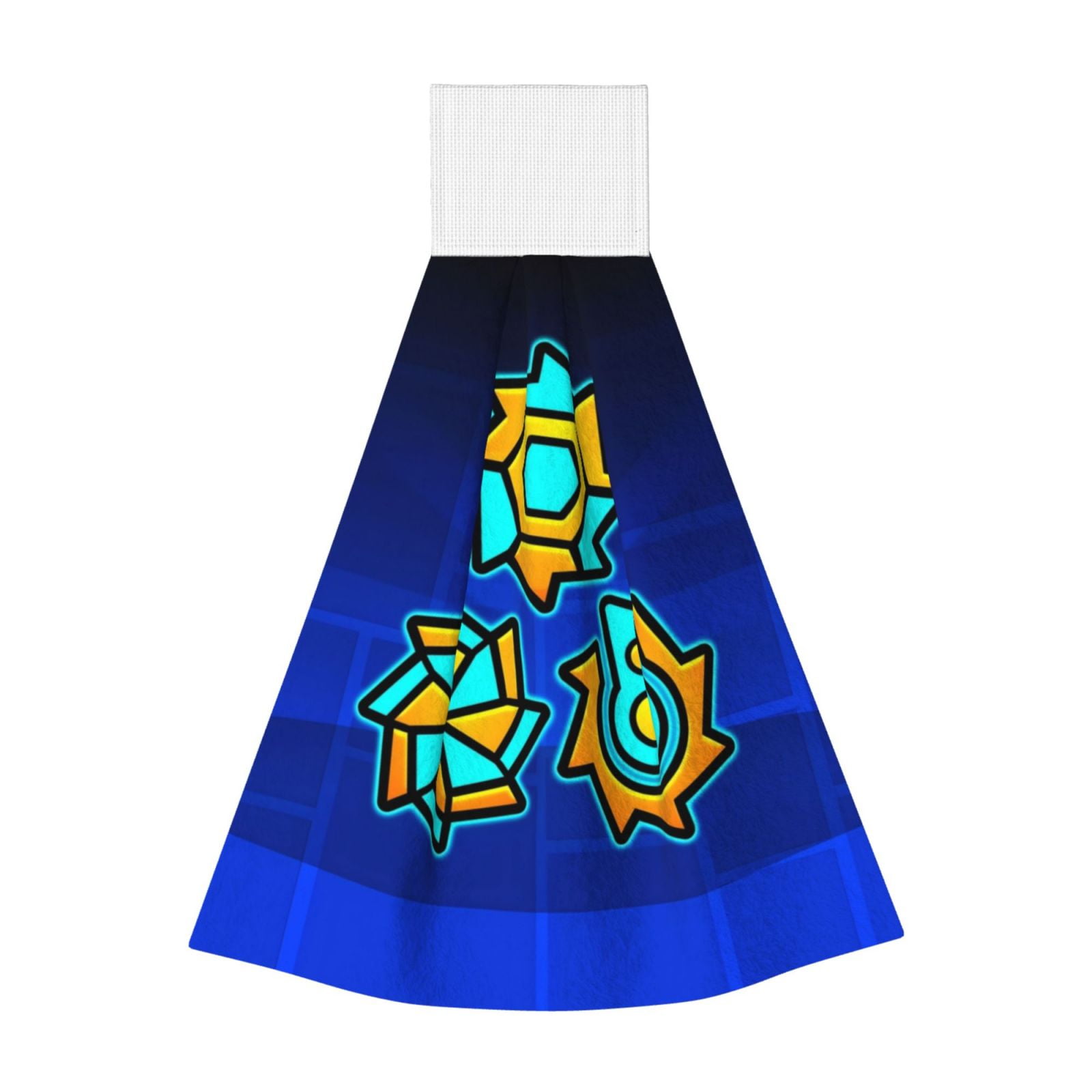 Saiise Geometry Dash Print Hanging Kitchen Towels Hand Towel Loop Dish ...