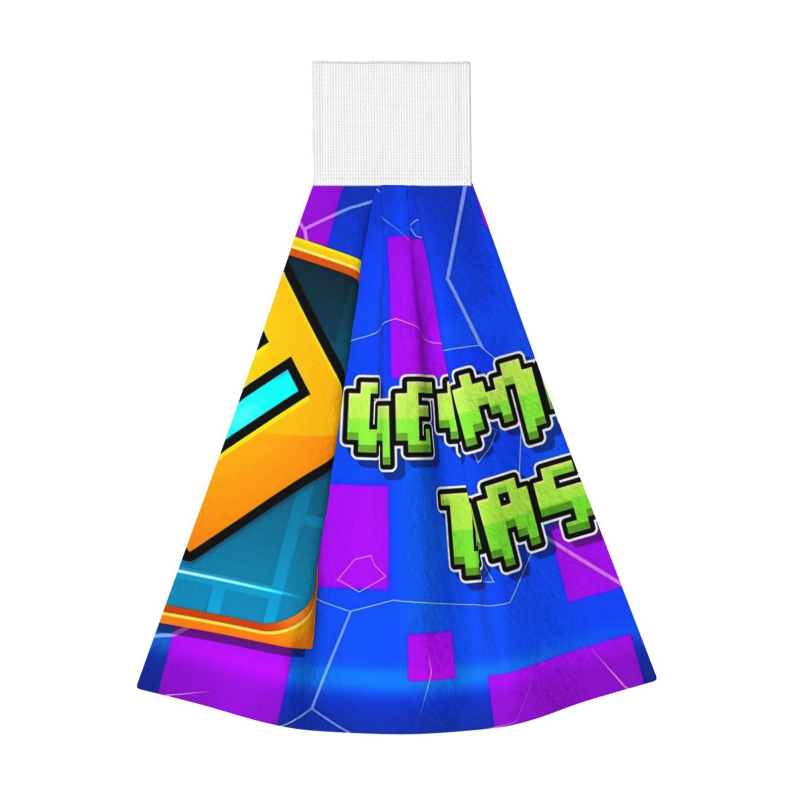 Saiise Geometry Dash Print Hanging Kitchen Towels Hand Towel Loop Dish ...