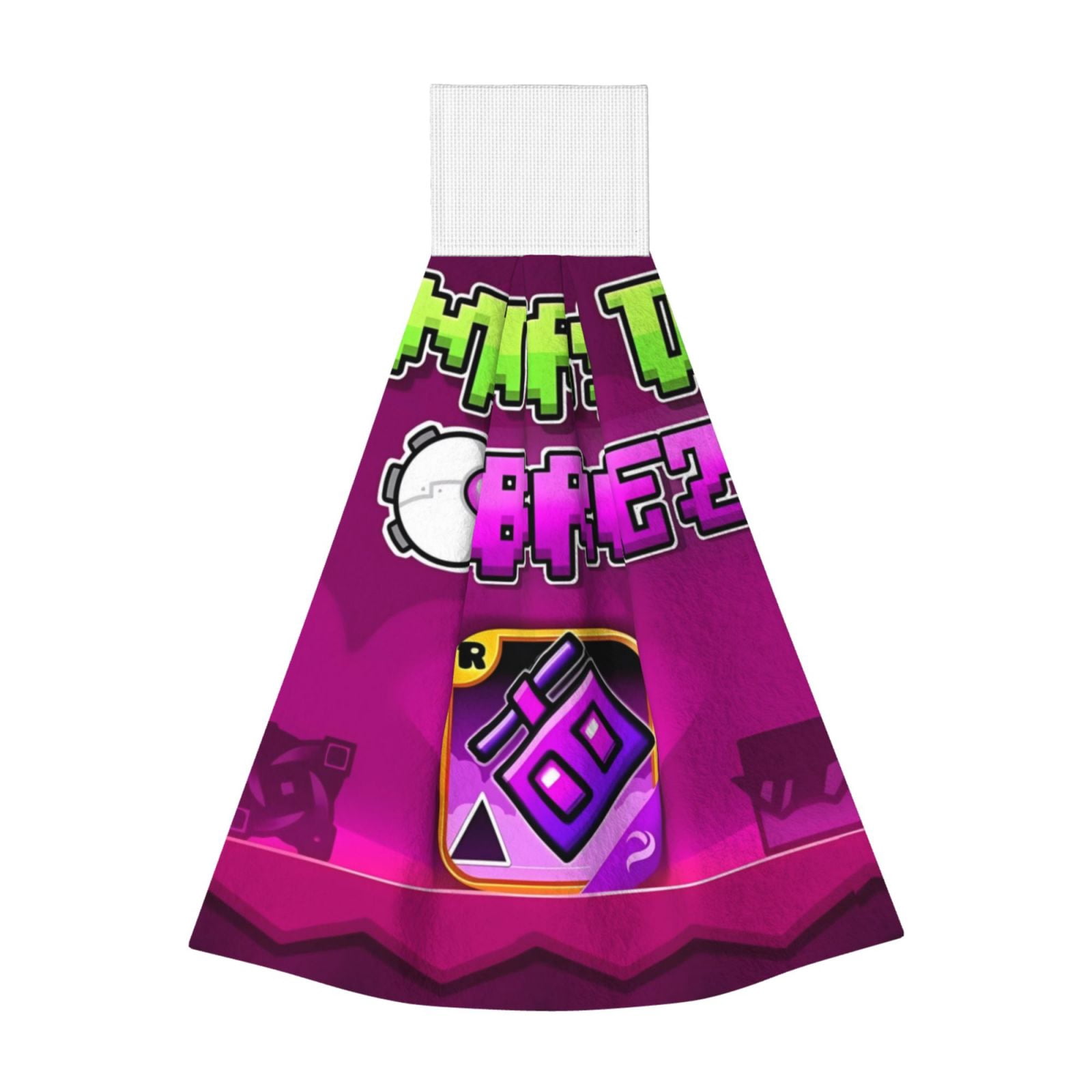 Saiise Geometry Dash Print Hanging Kitchen Towels Hand Towel Loop Dish ...