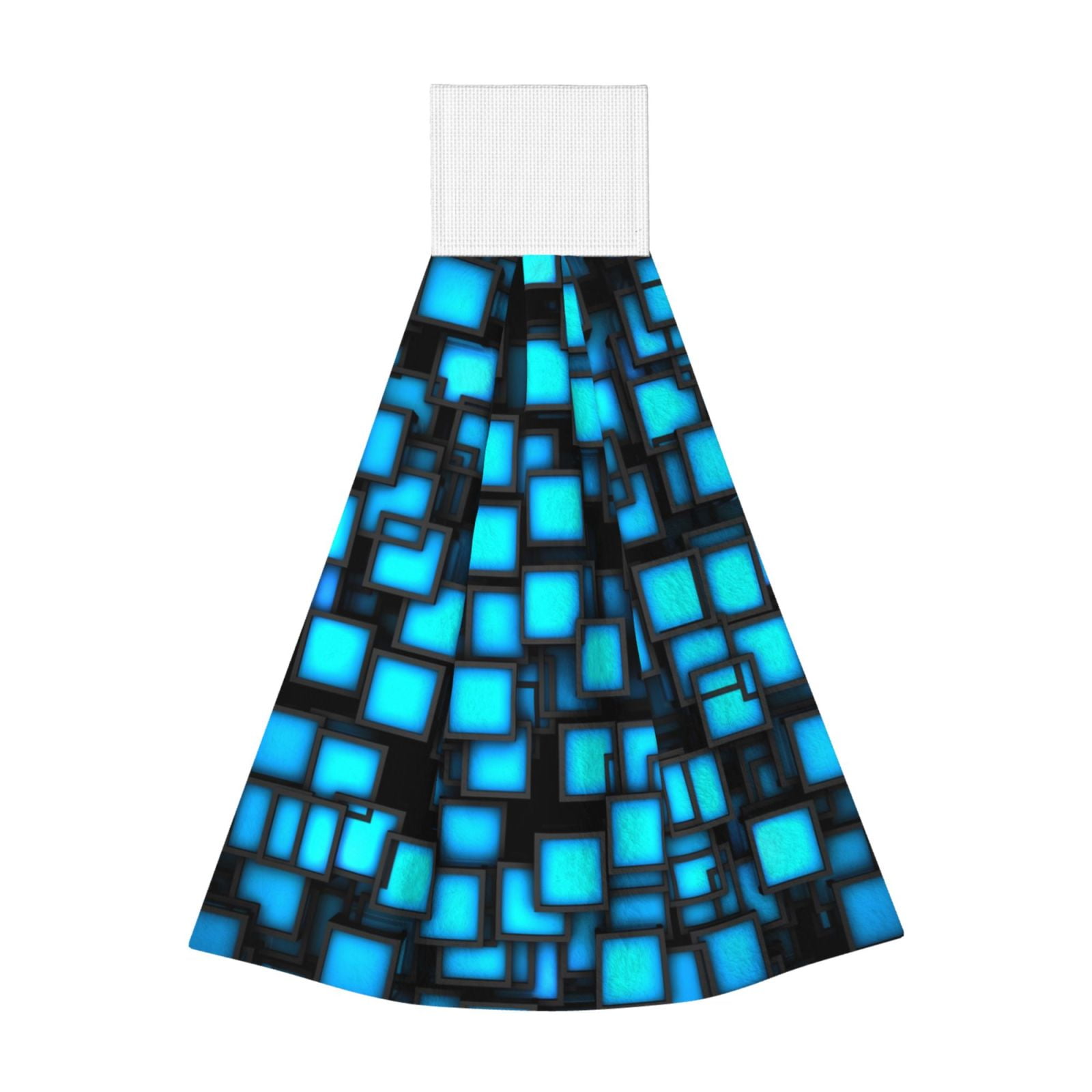 Saiise Geometry Dash Print Hanging Kitchen Towels Hand Towel Loop Dish ...