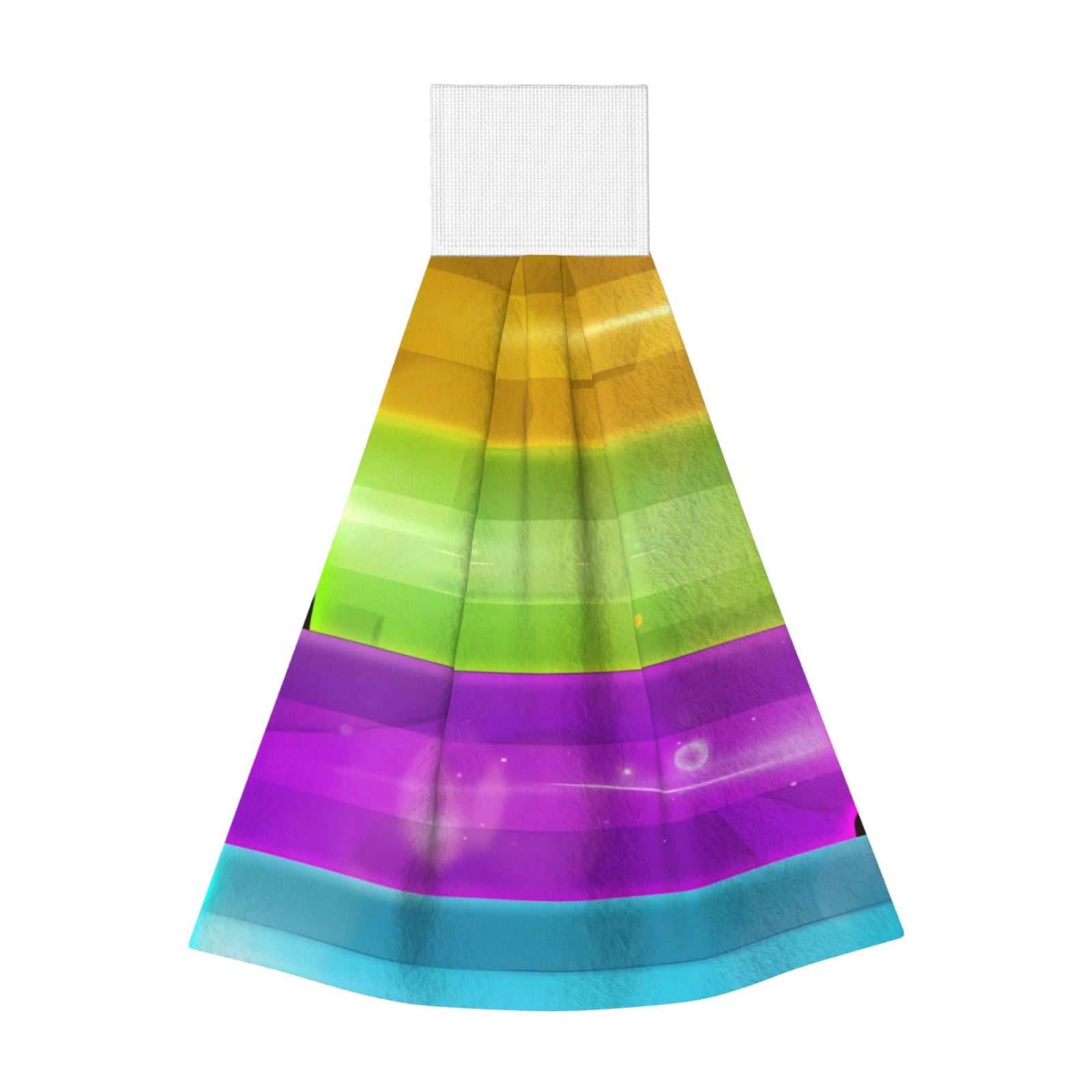 Saiise Geometry Dash Print Hanging Kitchen Towels Hand Towel Loop Dish ...