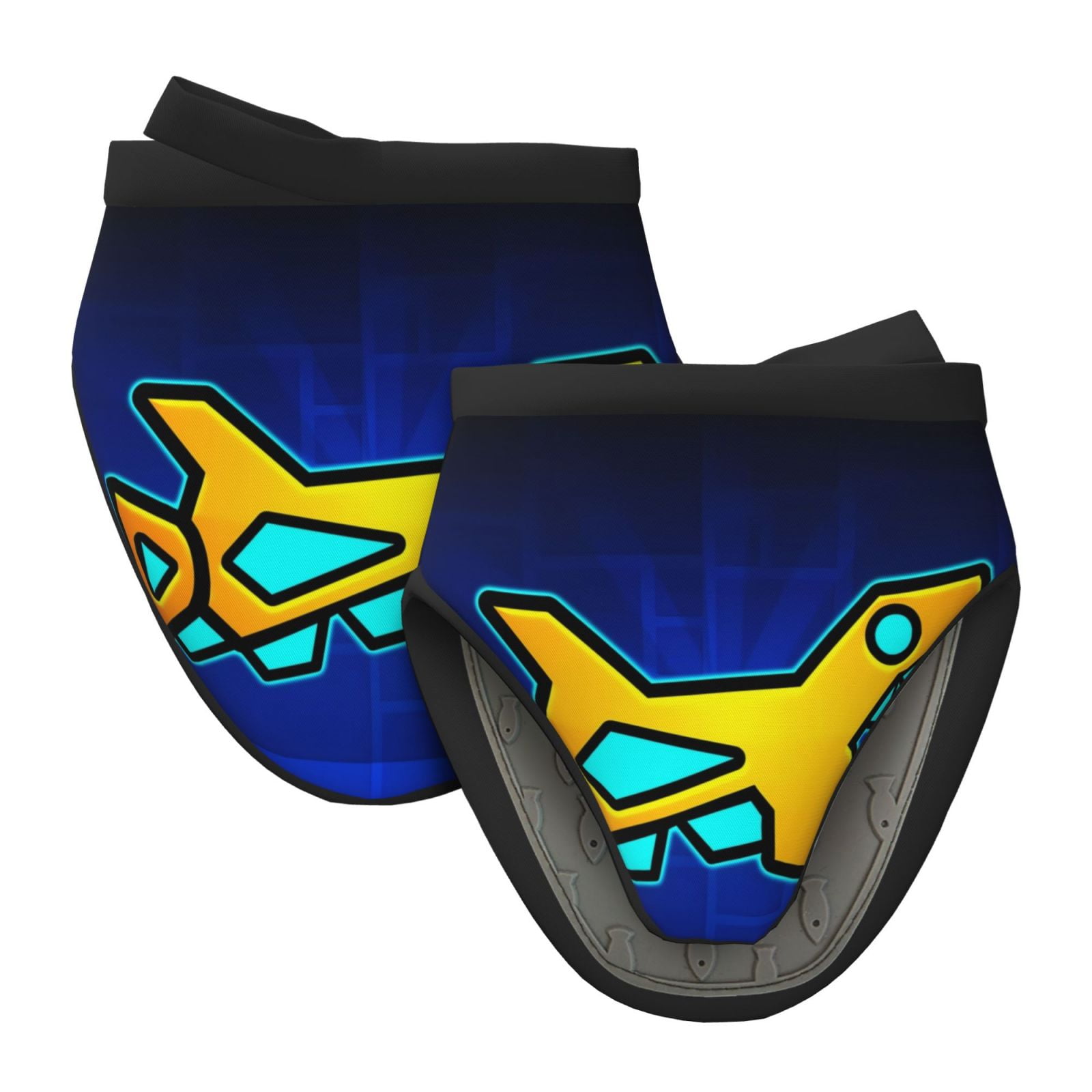Saiise Geometry Dash Print Mini Silicone Oven Mitts Heat and Slip ...