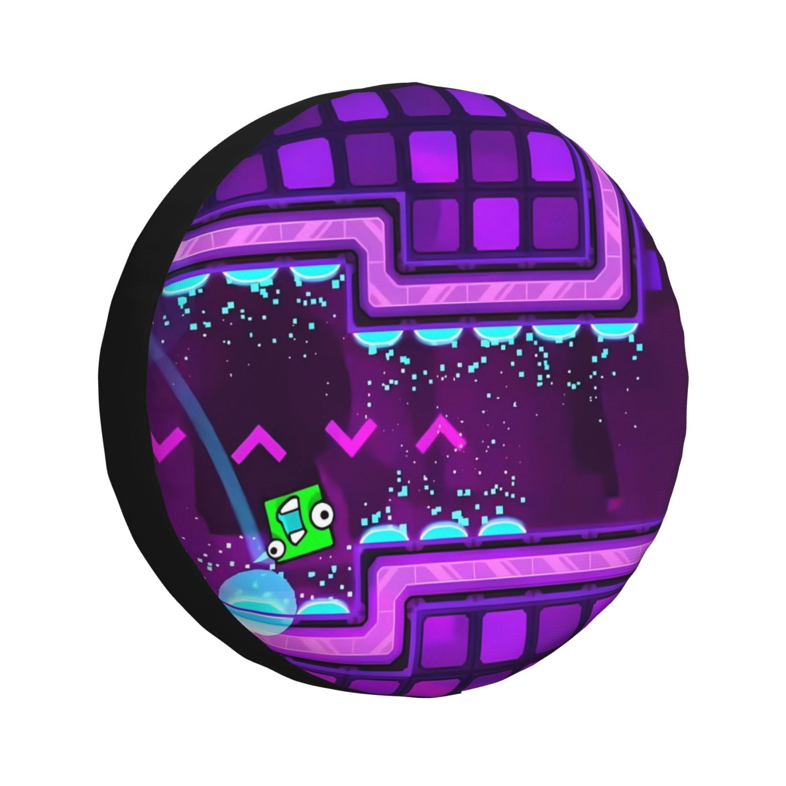 Saiise Geometry Dash Print Rv Spare Tire Cover Wheel Tire Cover for ...