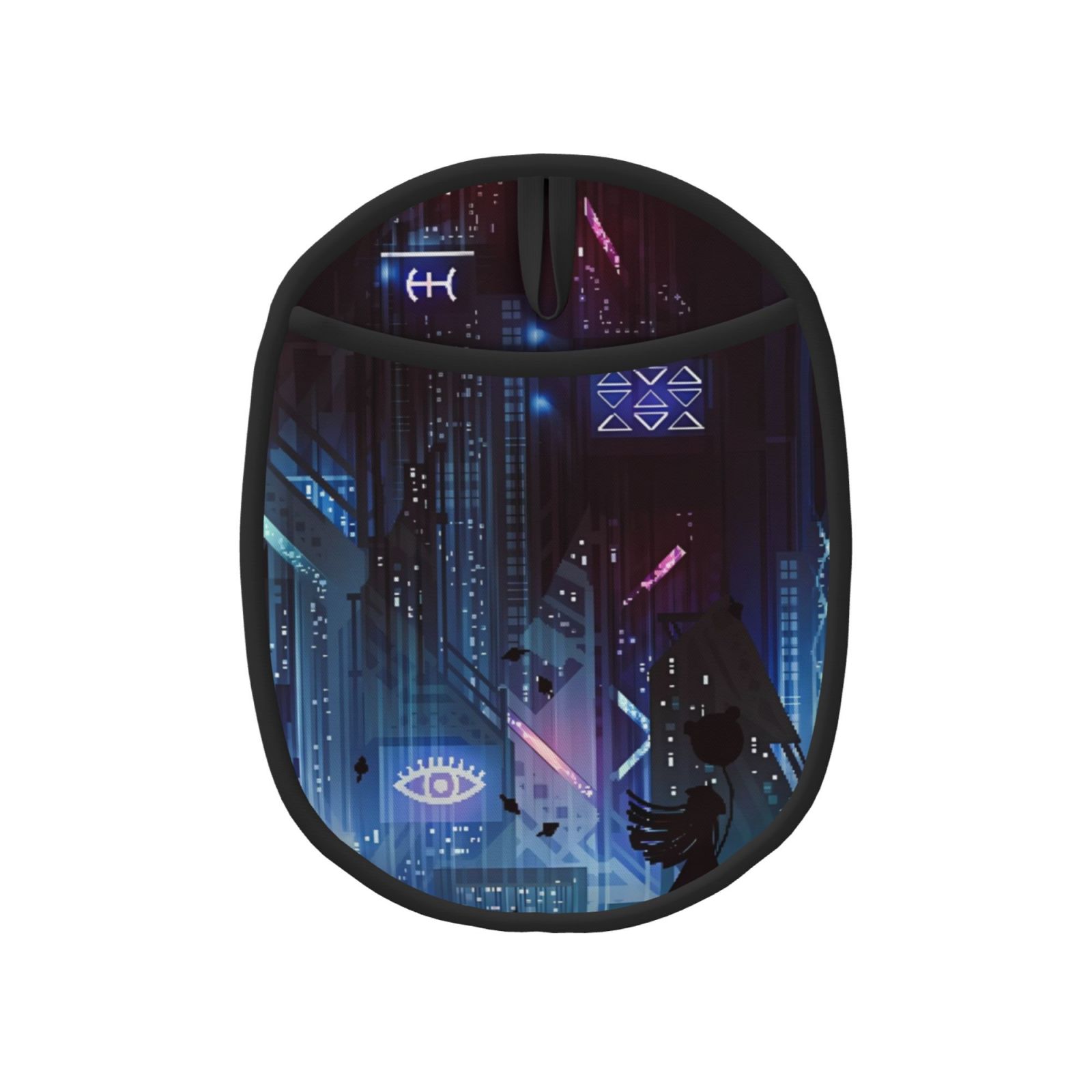 Saiise Geometry Dash Print Silicone Pot Holders Heat Resistant Oven Hot ...