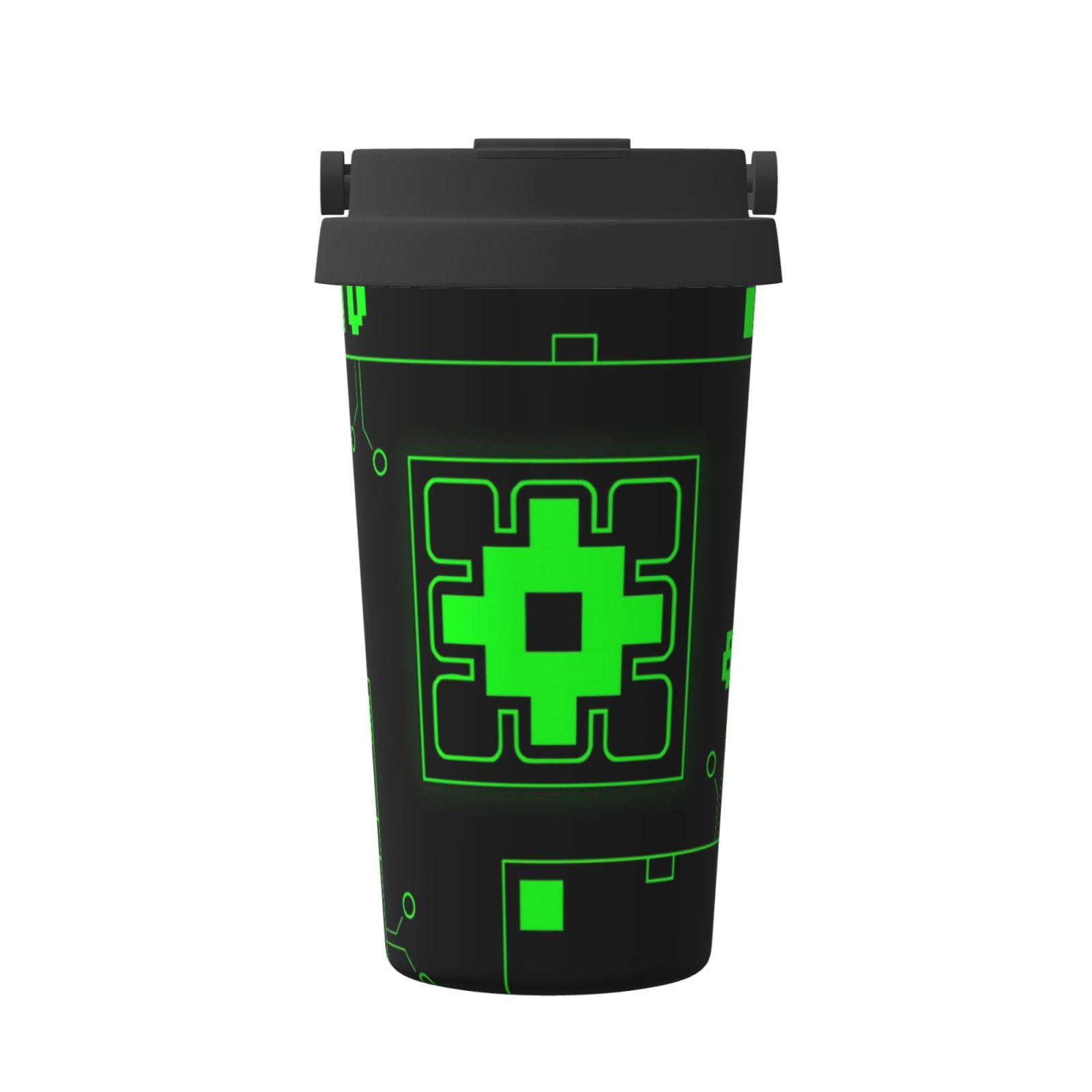 Saiise Geometry Dash Print Travel Coffee Mug 16oz,Insulated Coffee Mug ...