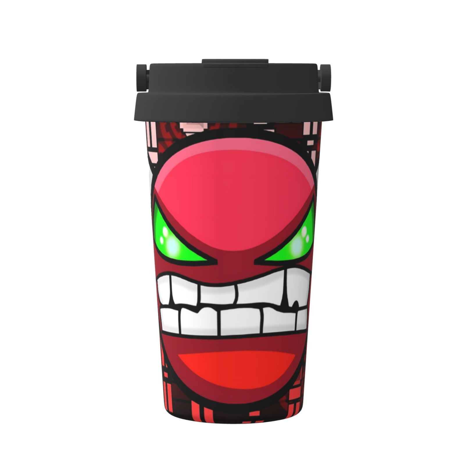 Saiise Geometry Dash Print Travel Coffee Mug 16oz,Insulated Coffee Mug ...
