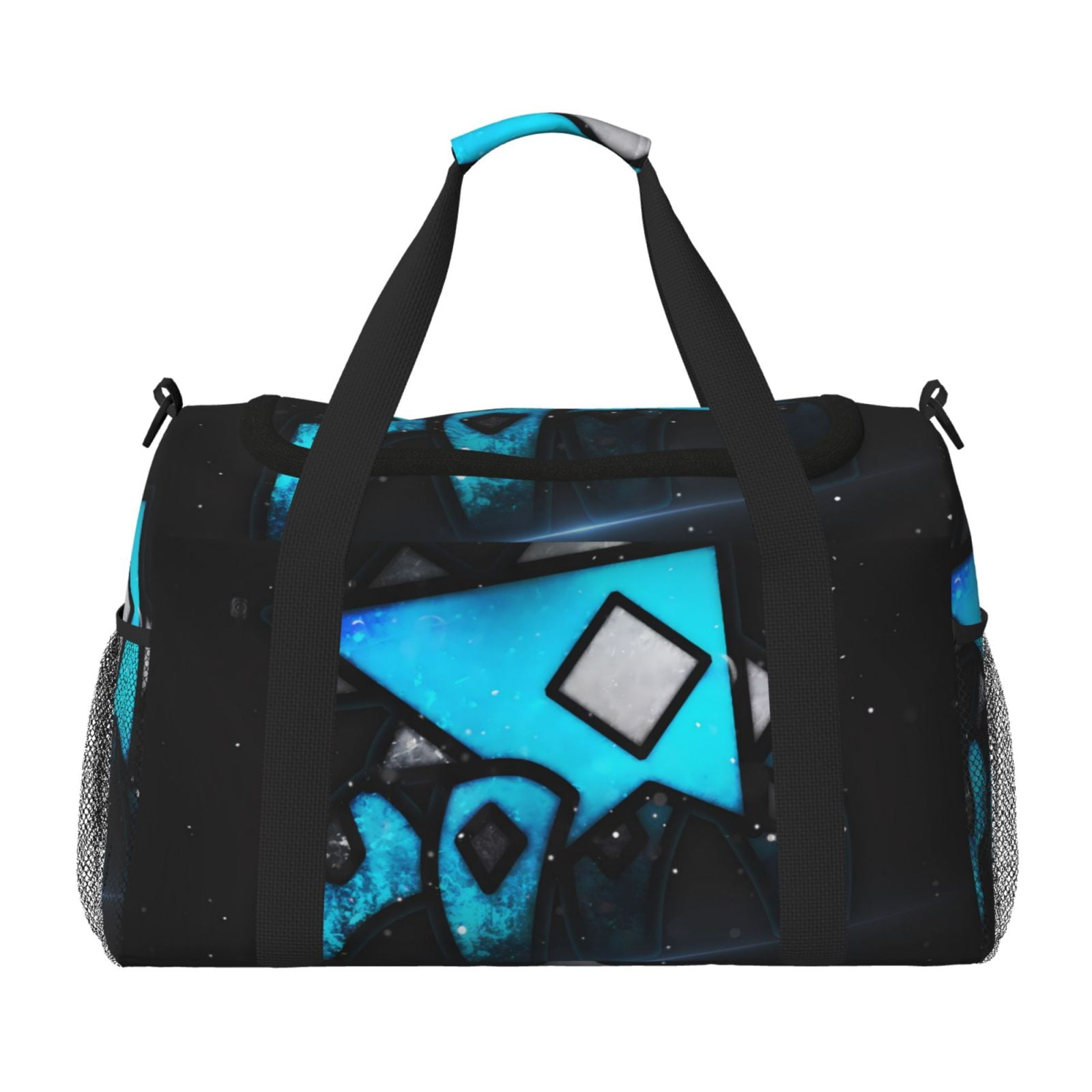 Saiise Geometry Dash Print Travel Duffel Bag,Weekender Bags for Women ...