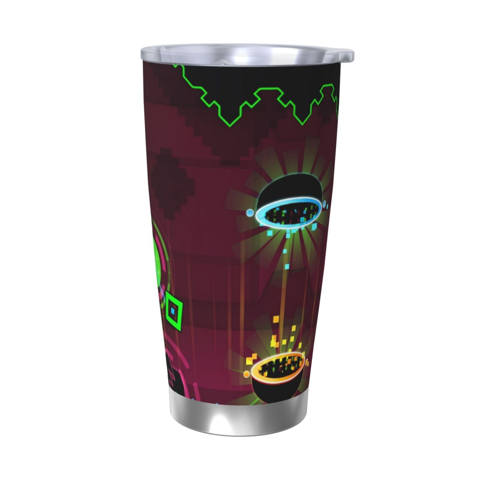 Saiise Geometry Dash Print Tumbler 20 Oz Stainless Steel Vacuum ...