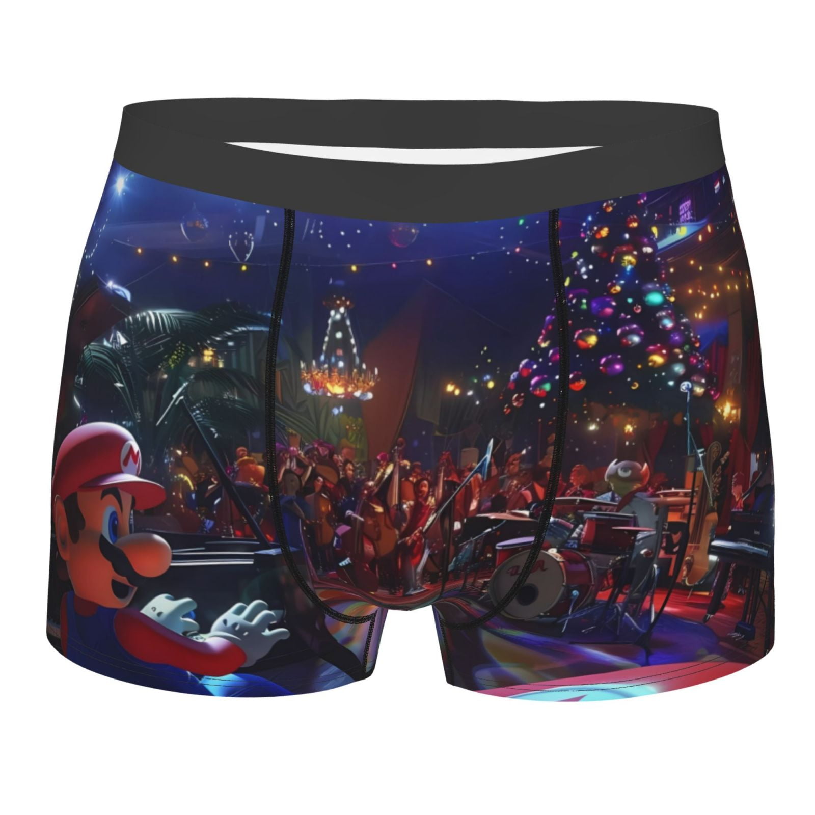 Saiise Mario A Men's Underwear Boxer Briefs Cotton Trunks Short Leg ...