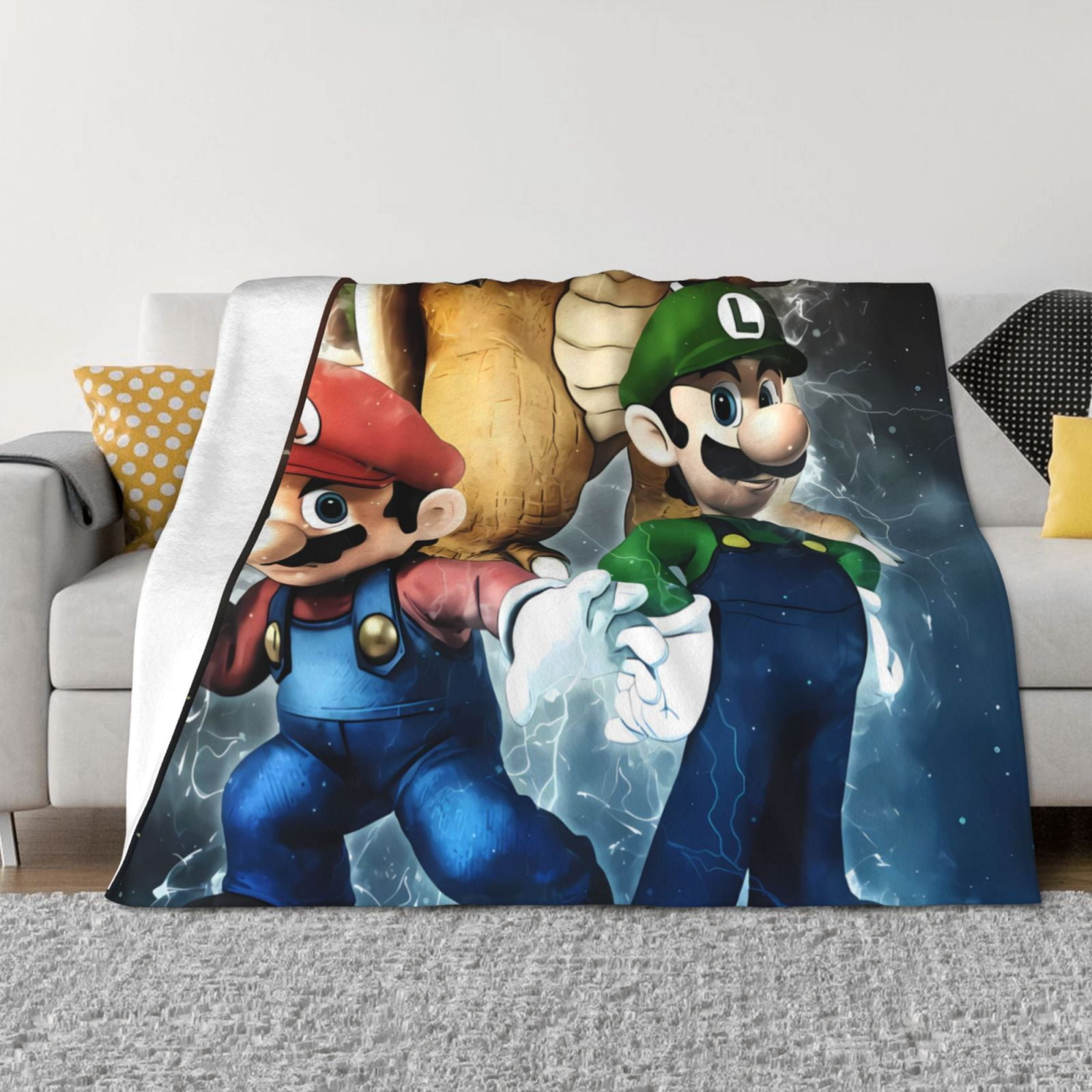Saiise Mario Bf Throw Blanket 60"x50" ,Soft Lightweight Cozy All Season ...