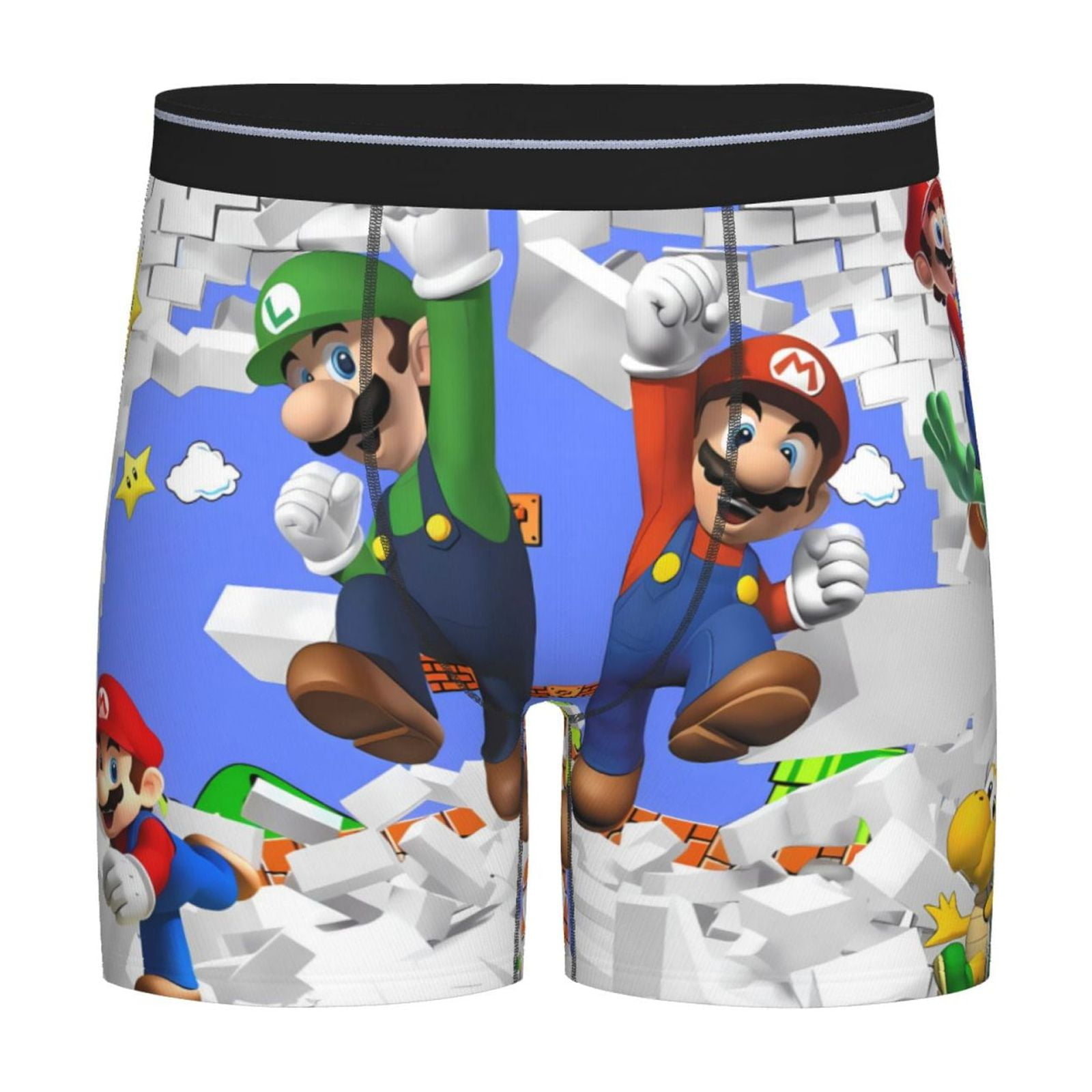 Saiise Mario Men's Underwear Boxer Briefs Cotton Trunks Short Leg ...