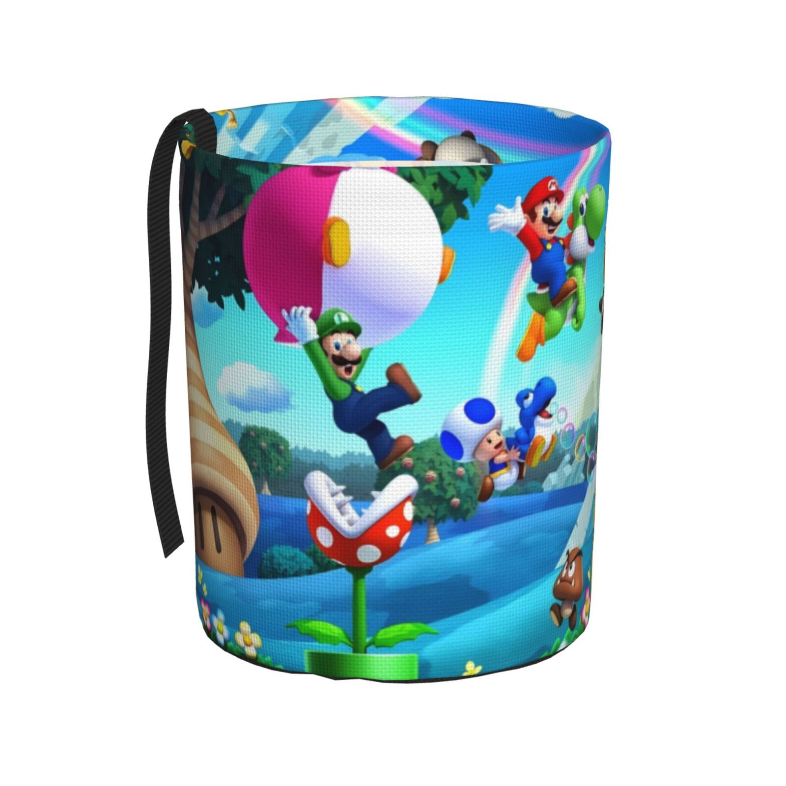 Saiise Mario Print Car Trash Can Bin for Back Seat Leak Proof, Trash ...