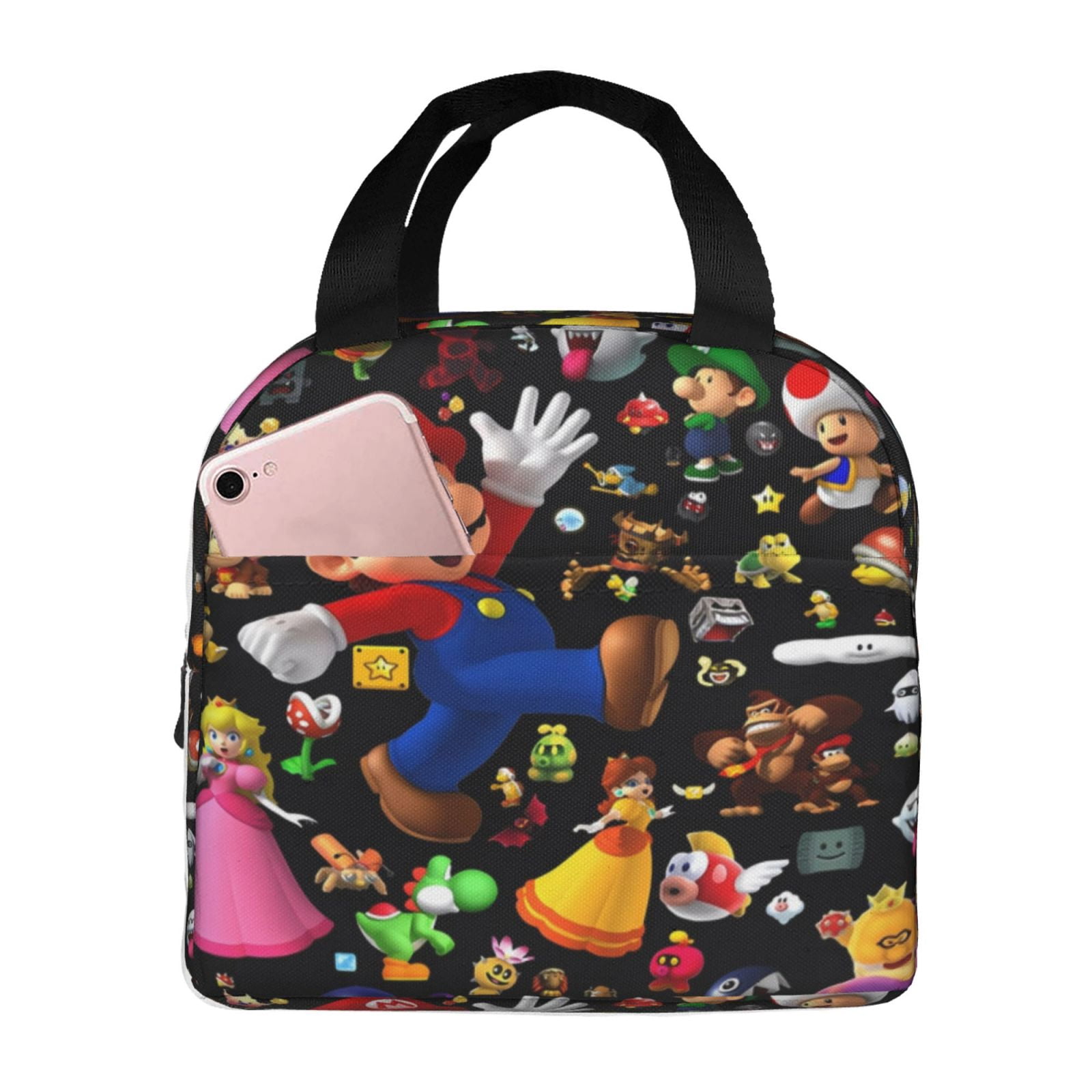 Saiise Mario Print Lunch Box for Men Women Adults Lunch Bag for Office ...
