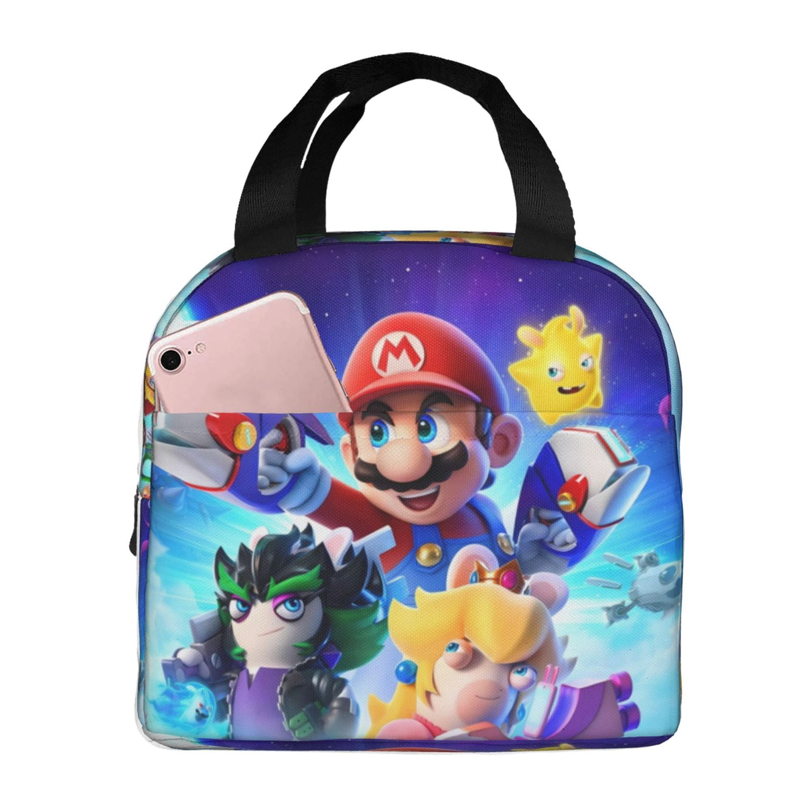 Saiise Mario Print Lunch Box for Men Women Adults Lunch Bag for Office ...