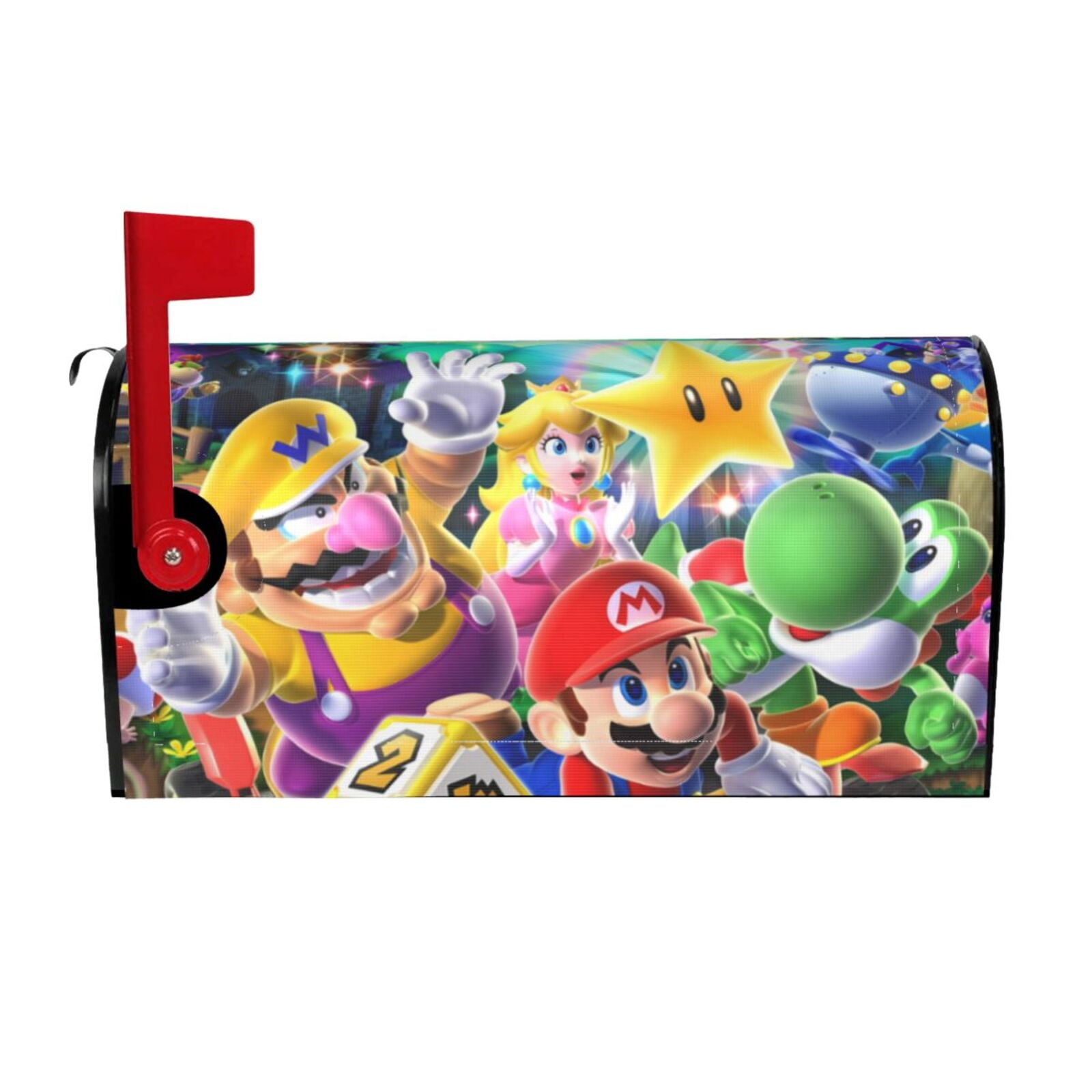 Saiise Mario Print Mailbox Covers Magnetic Letter Post Box Cover Wrap ...