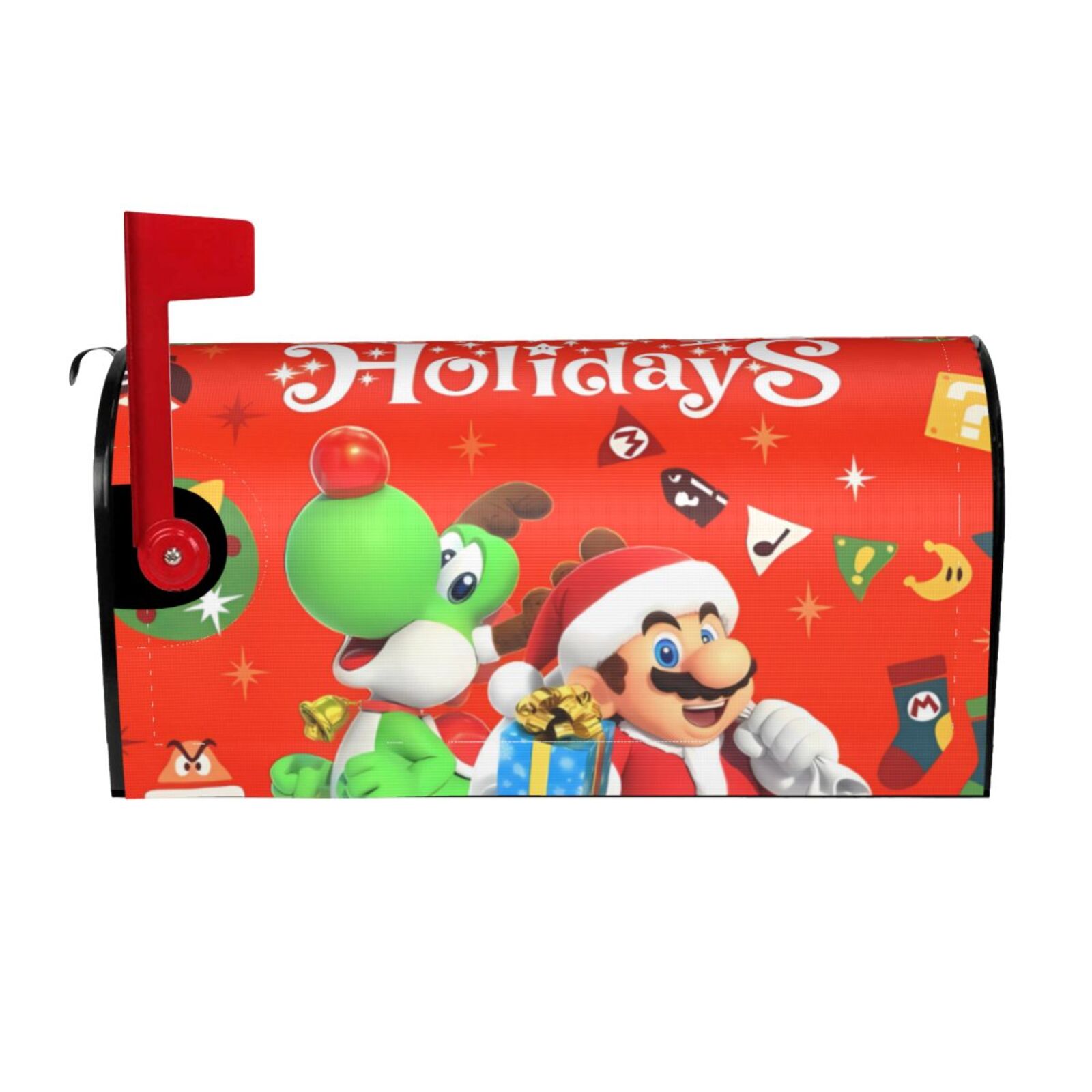 Saiise Mario Print Mailbox Covers Magnetic Letter Post Box Cover Wrap ...