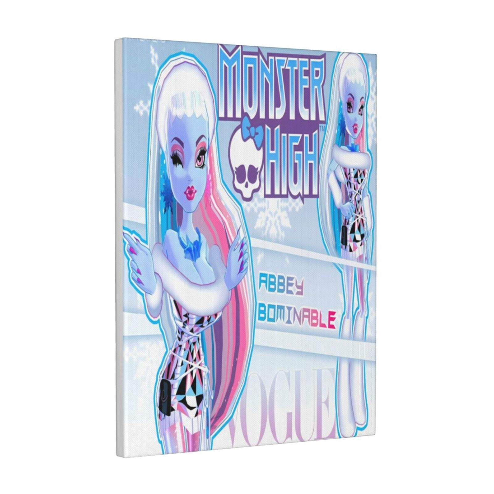 Saiise Monster High Frameless Canvas Wall Art - Contemporary Abstract ...
