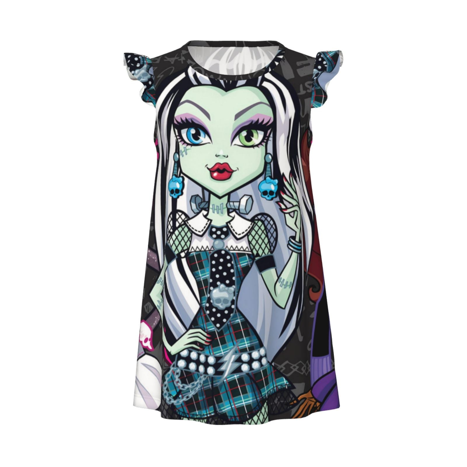 Saiise Monster High Girls Nightgowns Pajamas Dress 3D Printed Flutter ...