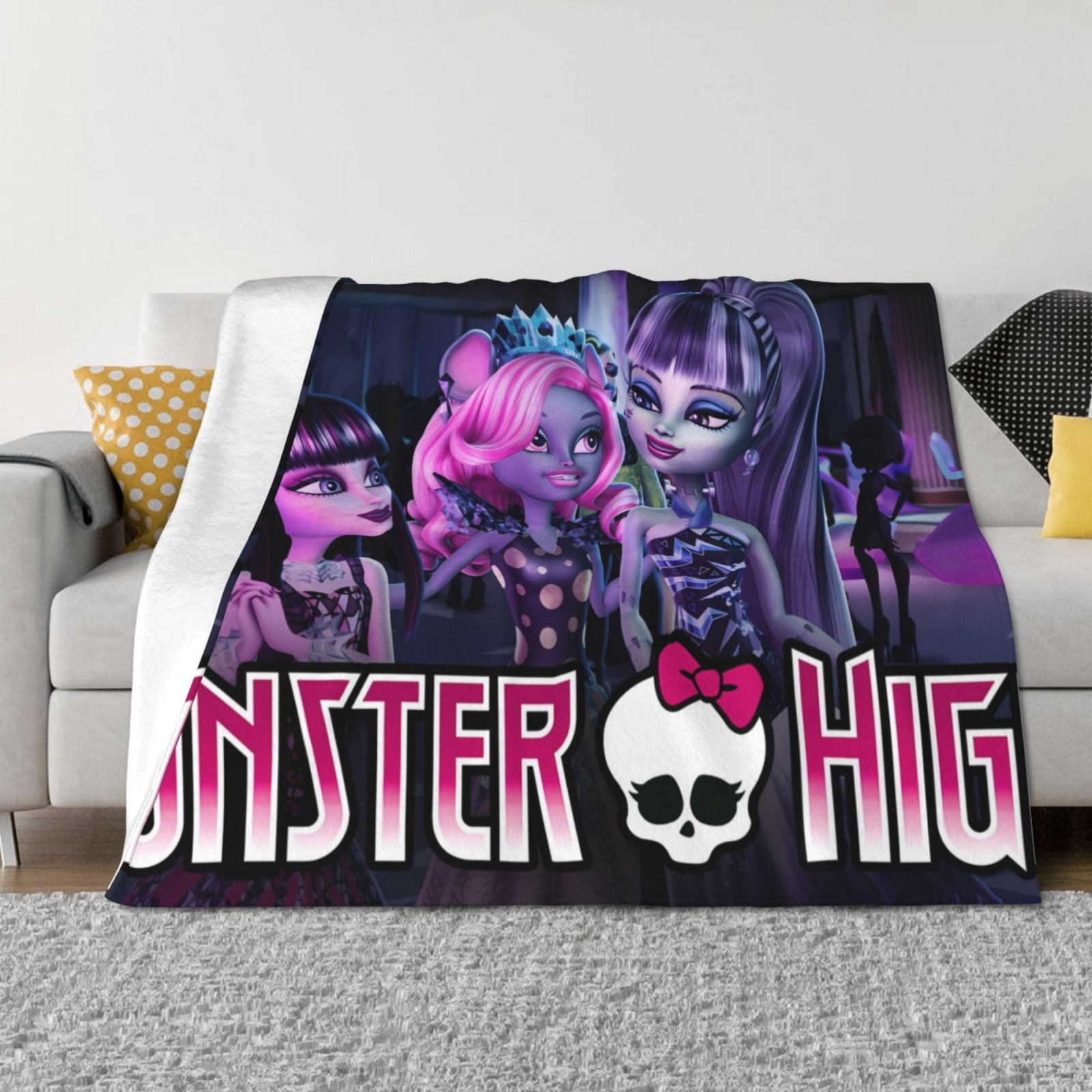 Saiise Monster High Throw Blanket 50"x40" ,Soft Lightweight Cozy All ...