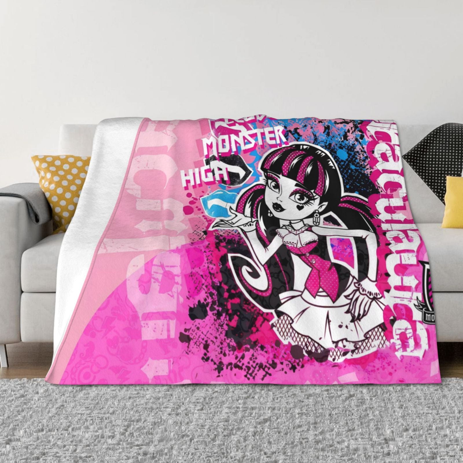 Saiise Monster High Throw Blanket 60"x50" ,Soft Lightweight Cozy All ...