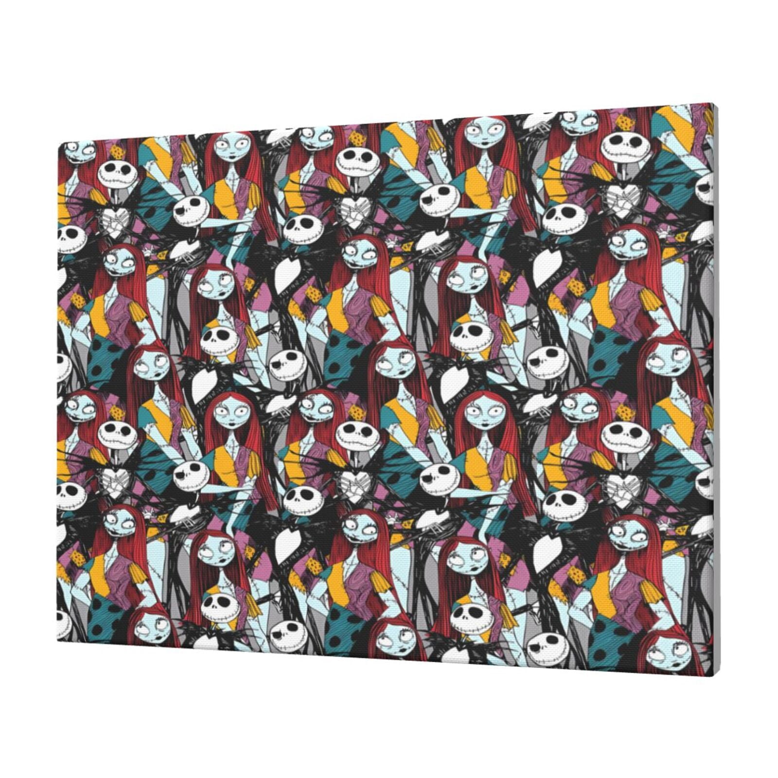 Saiise The Nightmare Before Christmas Frameless Canvas Wall Art ...