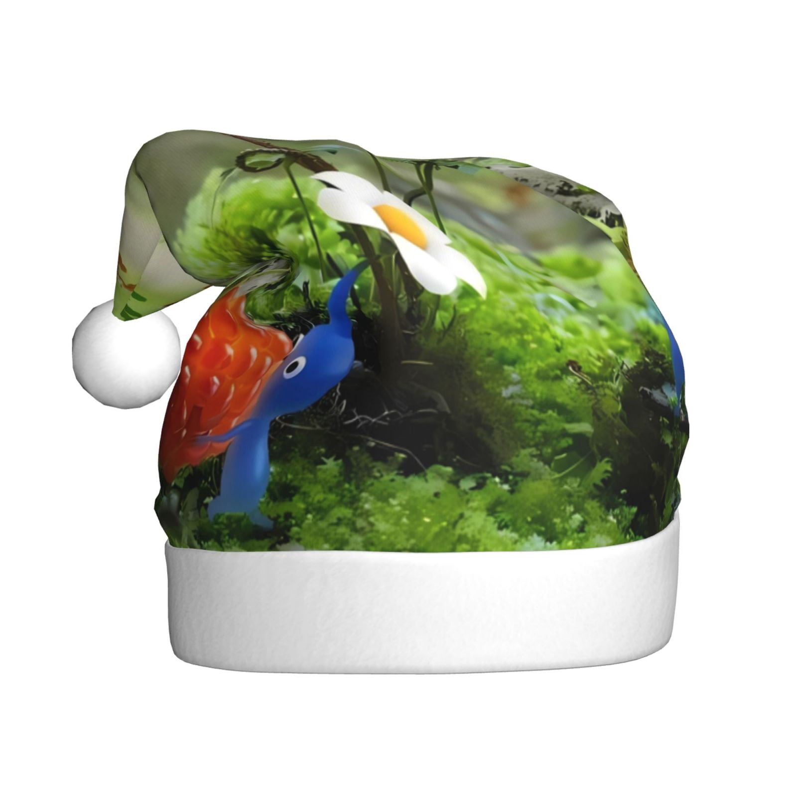 Saiise Pikmin Christmas Hat,Santa Hat,Xmas Holiday Hat for Adults ...