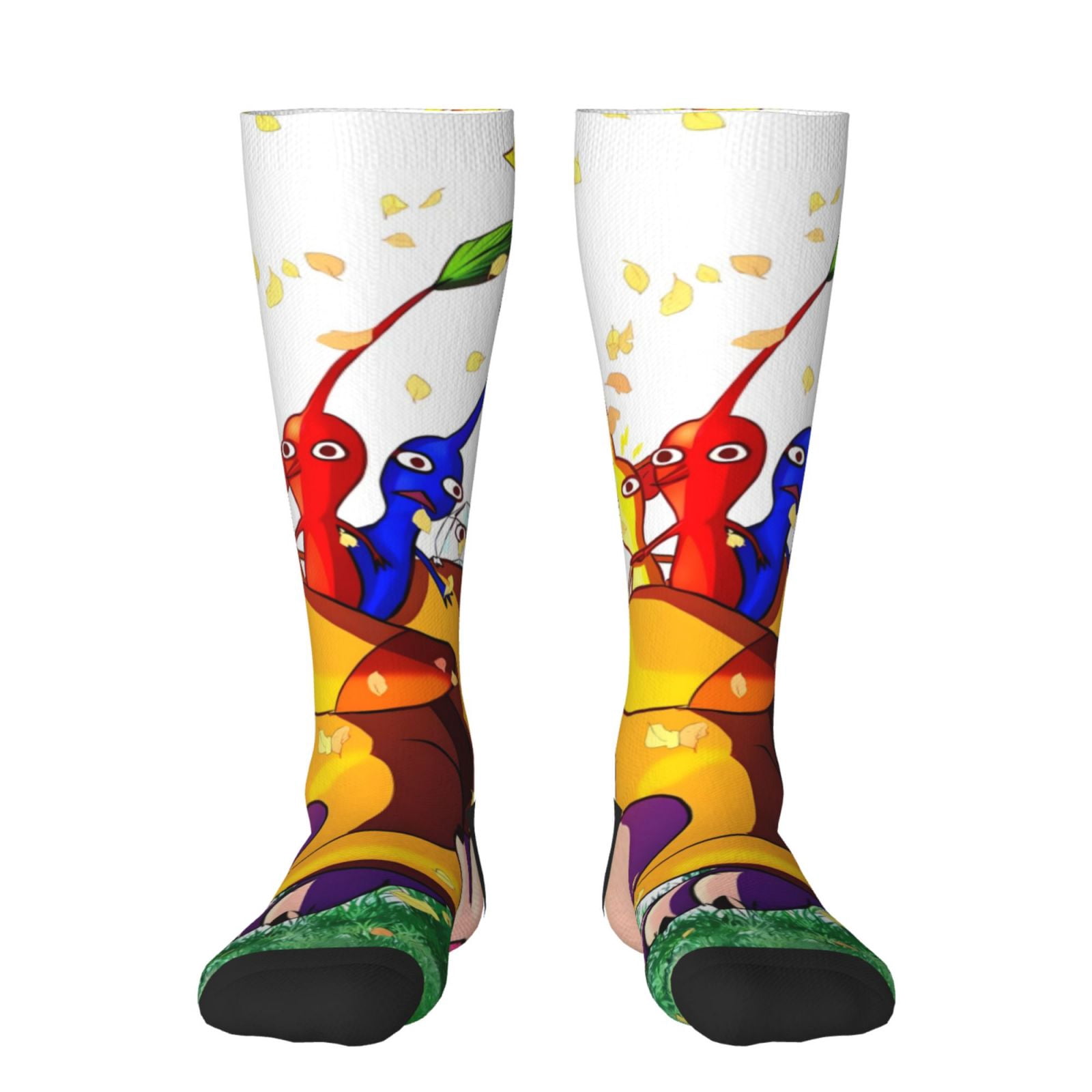 Saiise Pikmin Funny Socks Men Women Boys Kids Adults Novelty Graphic ...