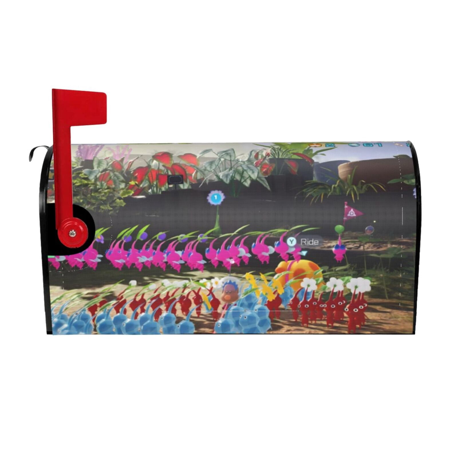 Saiise Pikmin Print Mailbox Covers Magnetic Letter Post Box Cover Wrap ...