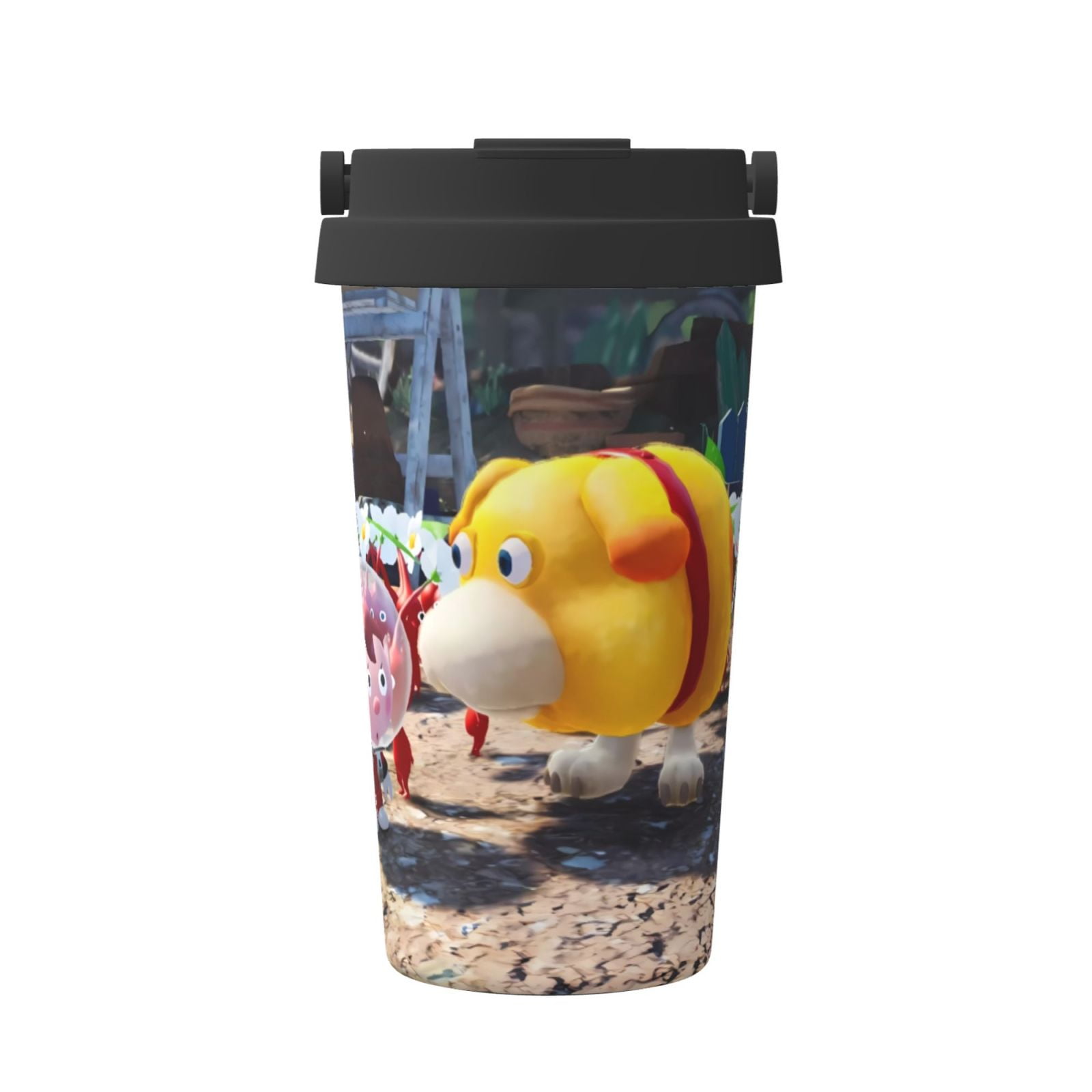 Saiise Pikmin Print Travel Coffee Mug 16oz,Insulated Coffee Mug to Go ...