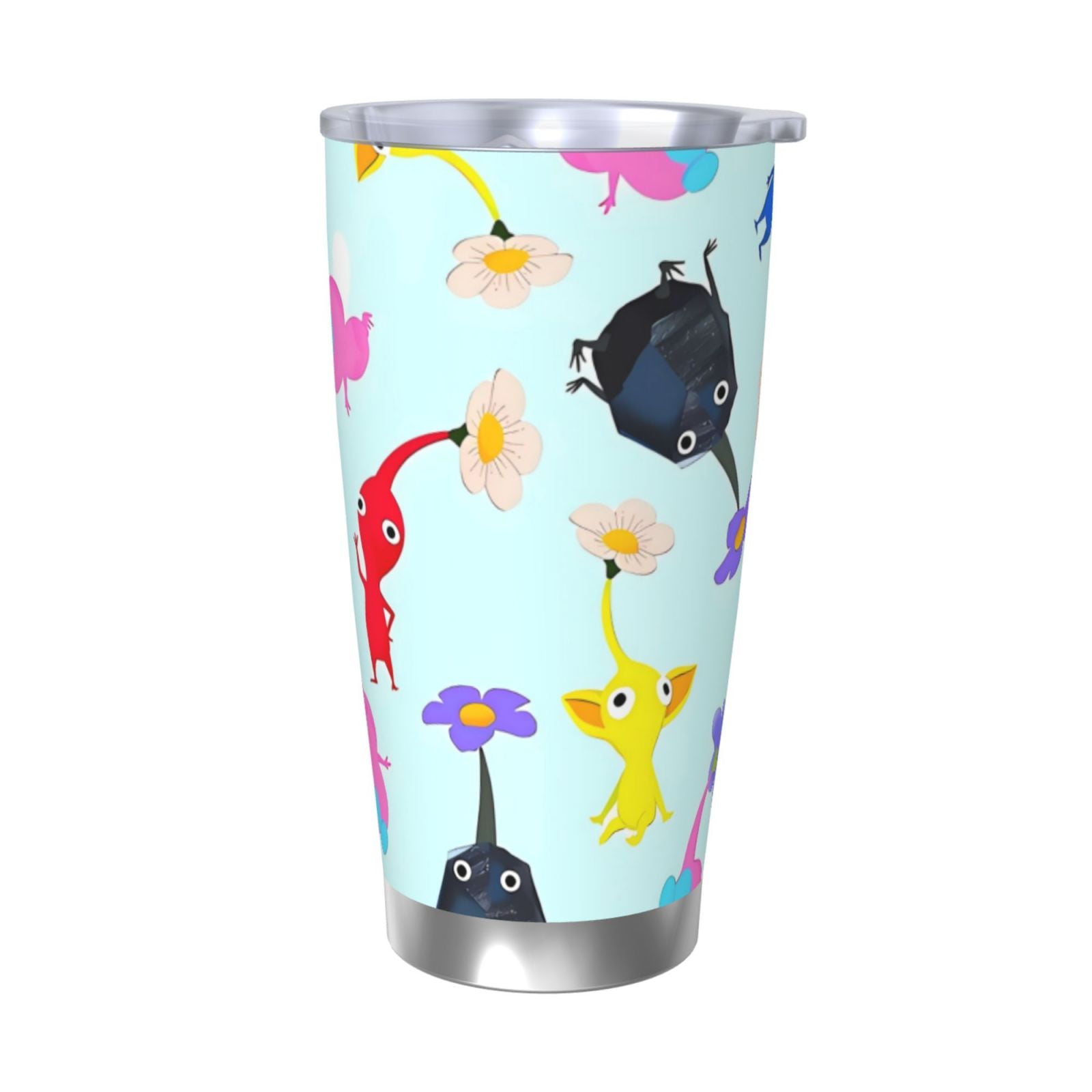 Saiise Pikmin Print Tumbler 20 Oz Stainless Steel Vacuum Insulated with ...