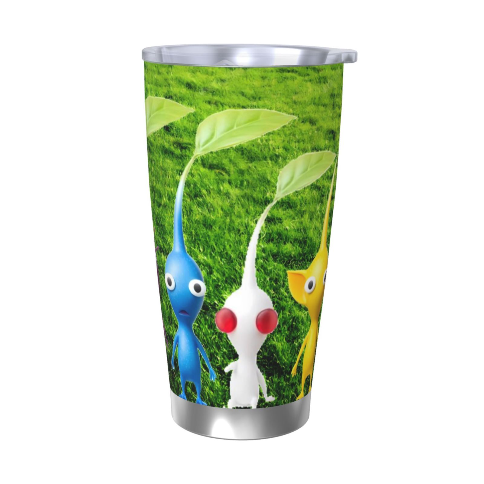 Saiise Pikmin Print Tumbler 20 Oz Stainless Steel Vacuum Insulated with ...