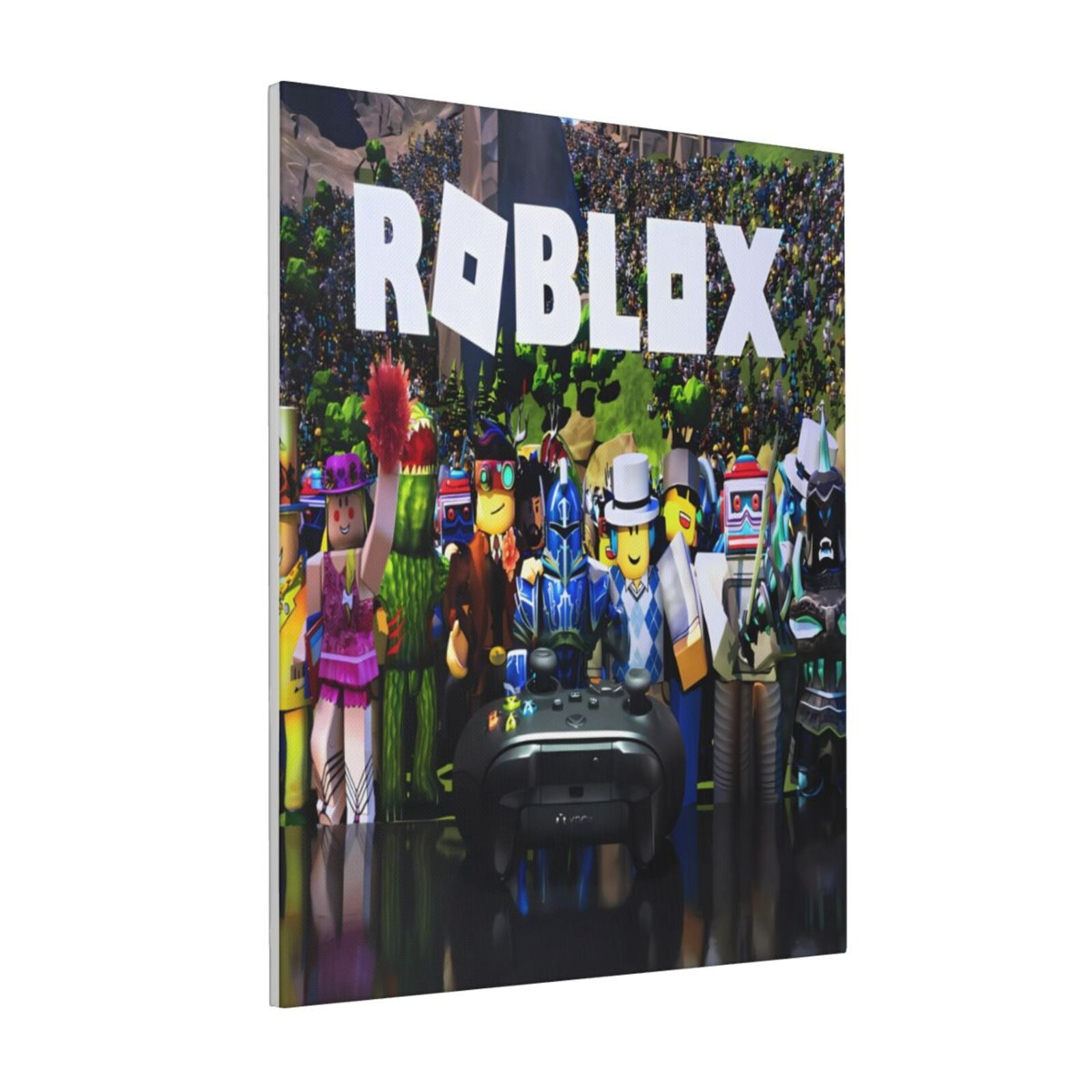 Saiise Roblox Frameless Wall Art for Home Decor,Modern Abstract Canvas ...